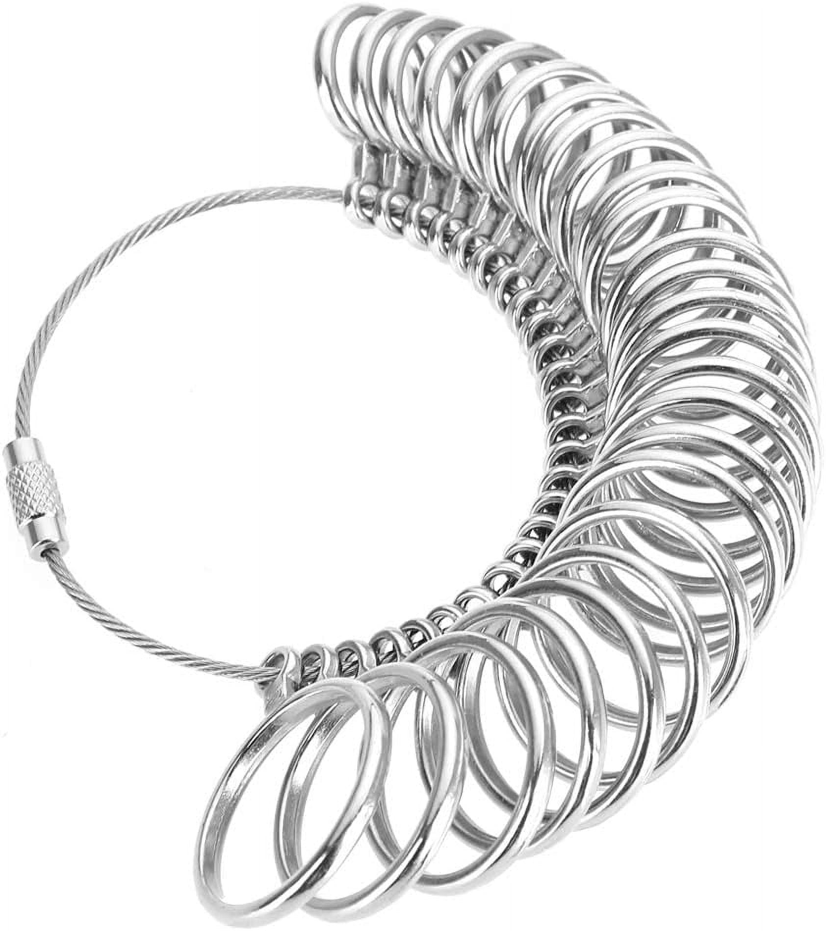 Finger Gauge, Metal Ring Sizer Jewelry Size Measure Tool Measuring ...