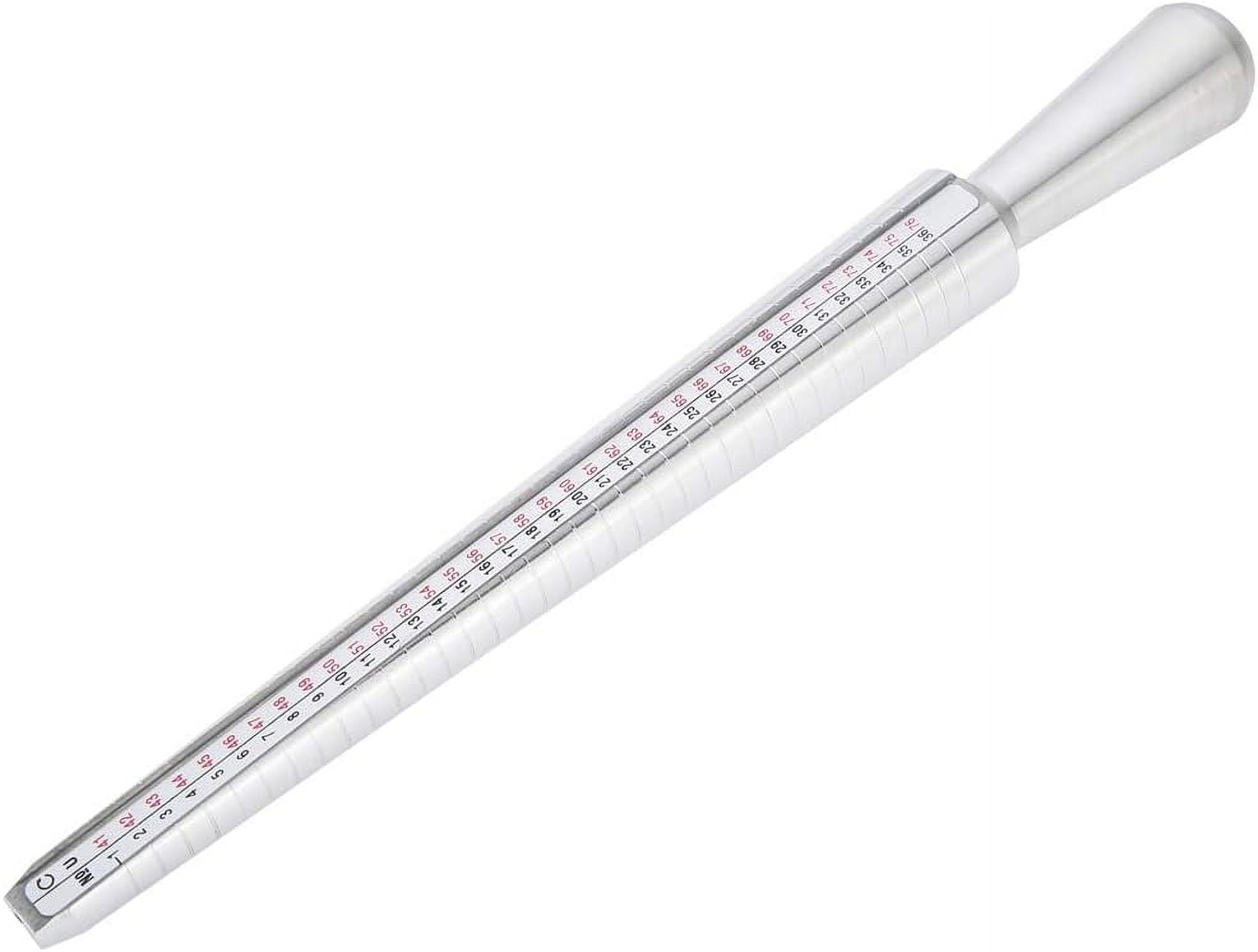 Finger Gauge, Metal Ring Sizer Measuring Stick Ring Mandrel Sizing UK ...