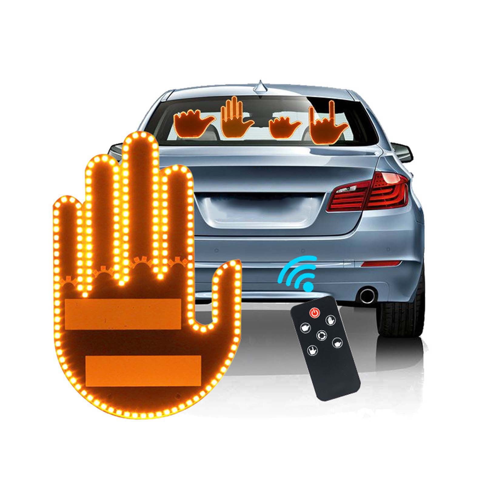 Finger Gesture Light, Funny Led Hand Sign with Remote,Hand Gesture ...