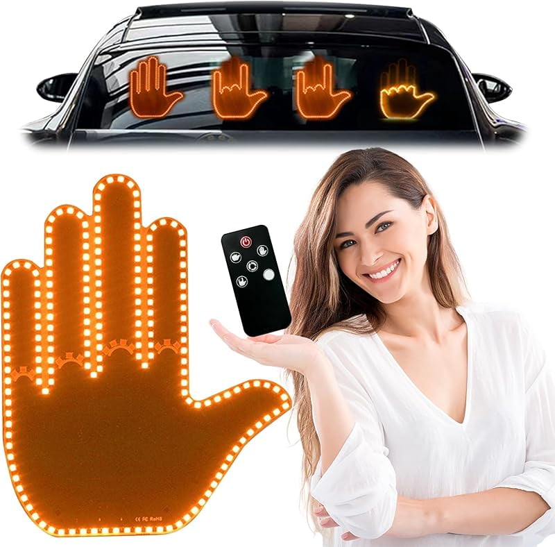 Finger Gesture Light, Funny Led Hand Sign with Remote,with Multiple ...