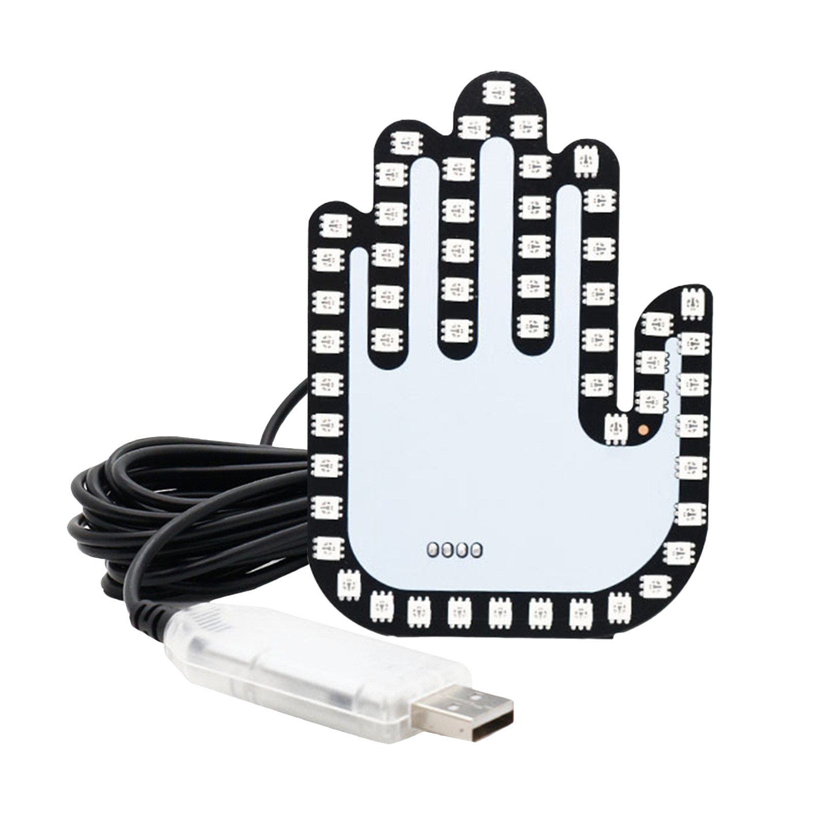 Finger Gesture Light,LED Hand Gesture Light for Car, Funny Led Hand ...