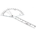 Finger Goniometer 5.5" Clear Plastic Joint Ruler 120 Degree Protractor ...
