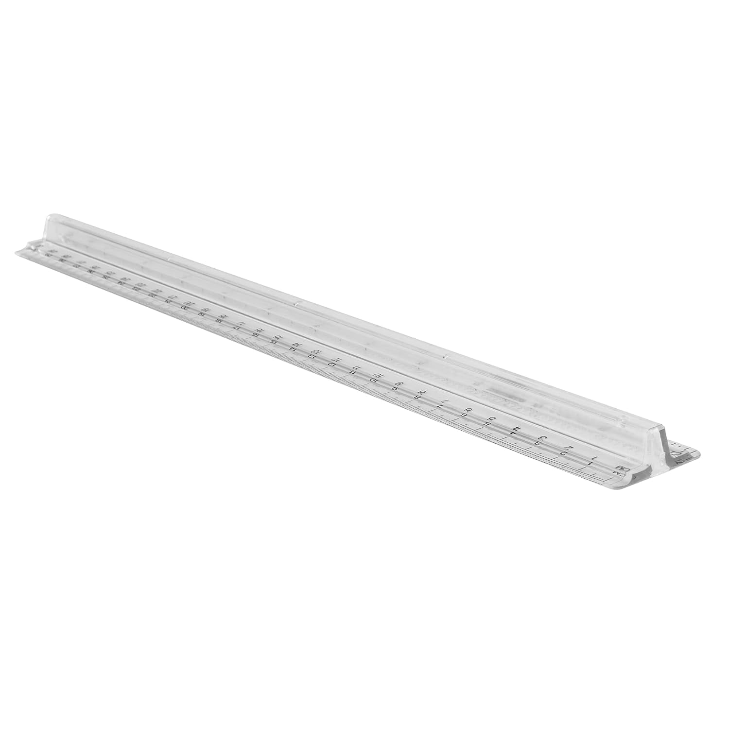 Finger Grip Ruler 12 inch Inch Metric Clear Easy Drafting on Parallel ...