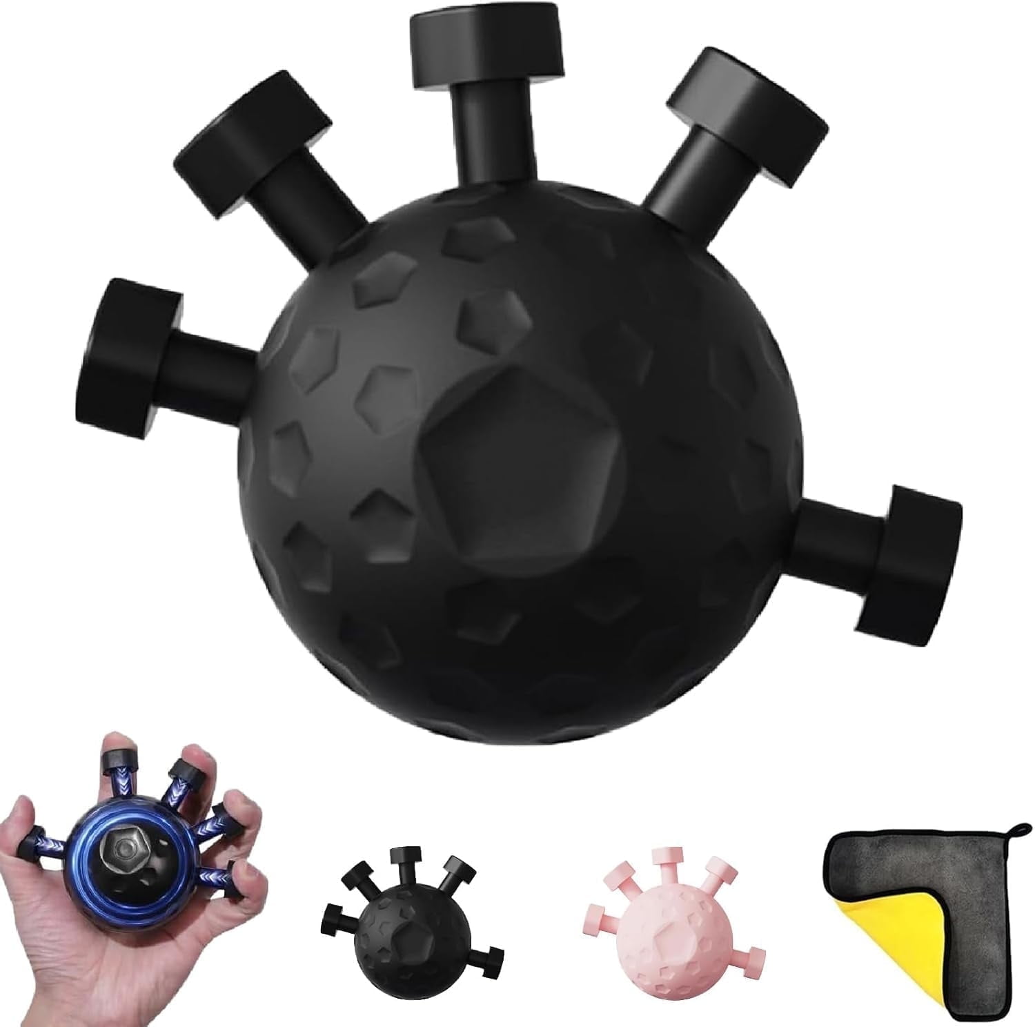 JOWNEEL Finger Grip Strengthener, Hand Grip Workout, Finger Exerciser ...