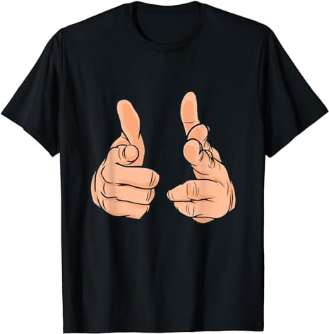 Finger Guns Kids andns Fun Hand Gesture T-Shirt - Walmart.com