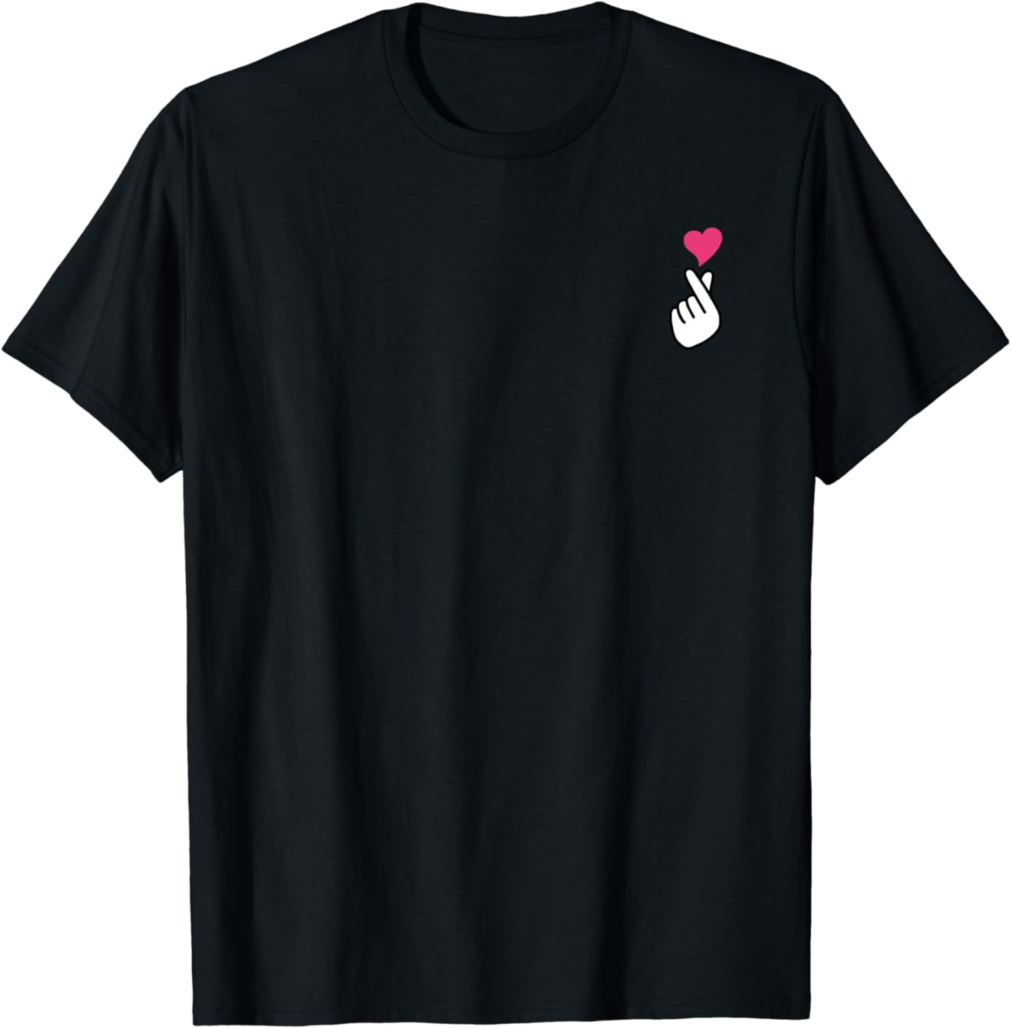 Finger Heart Korean Hand Symbol K-POP Love Saranghae T-Shirt - Walmart.com