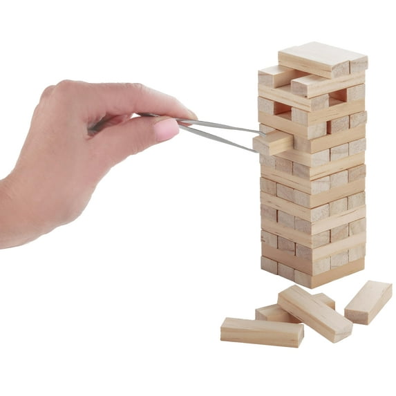 Finger Mini Wooden Topple Tower - Learning Tower Game - Test Your ...