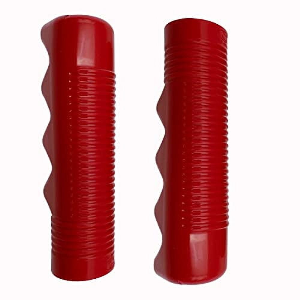Finger Nub Non-Slip Classic Ribbed Grips for 1" Handle Bar, Red - 1 ...