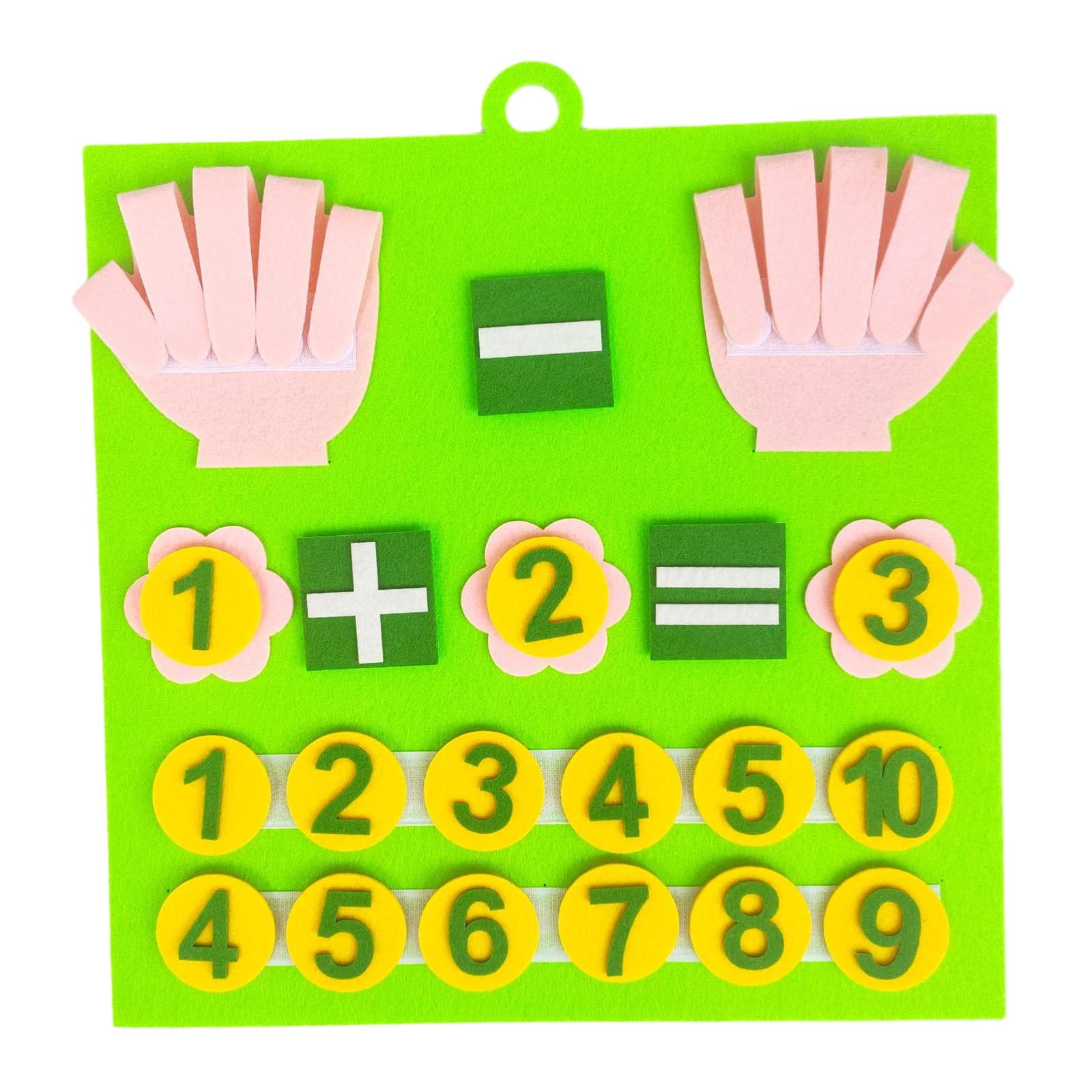 Finger Number Learning Counting Felt Board Hand Number Math Toy for ...