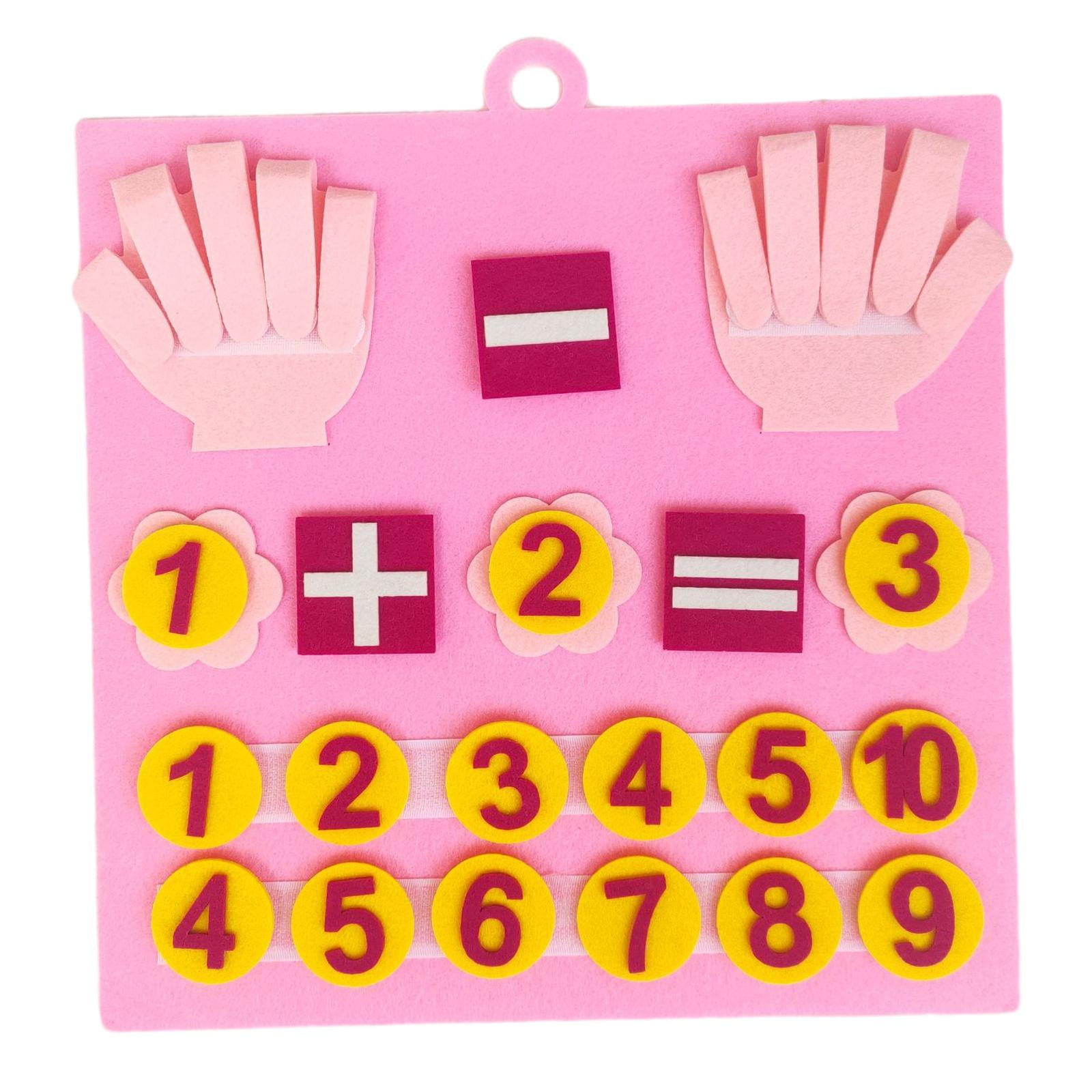 Finger Number Learning Counting Felt Board Hand Number Math Toy for ...