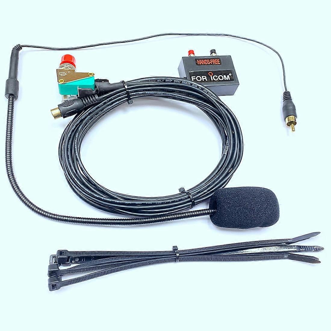 Finger PTT 8 Pin Hands-Free Microphone for ICOM IC2200H IC-2200H IC2720 ...
