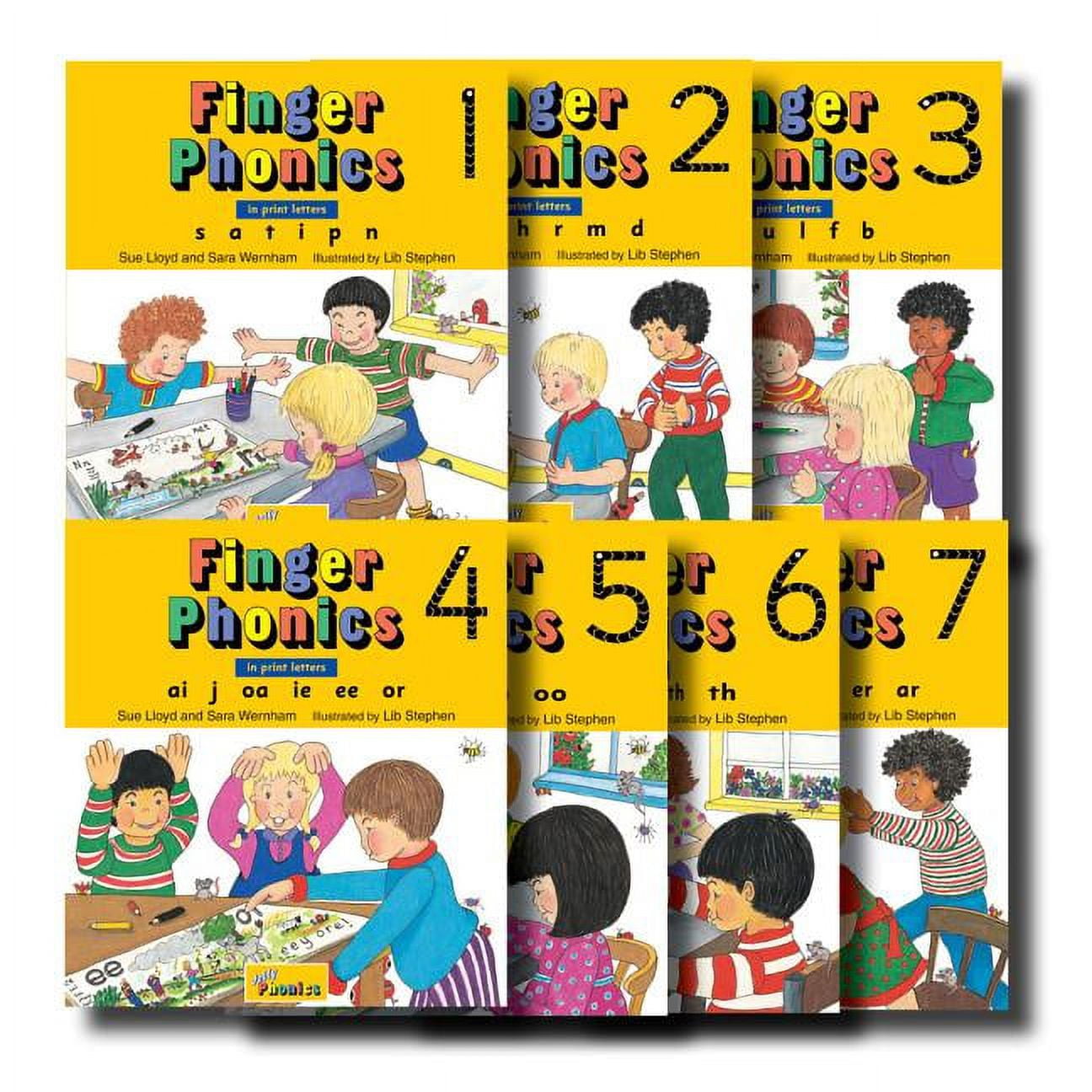 Finger Phonics, Books 1-7: In Print Letters (Board Book) - Walmart.com