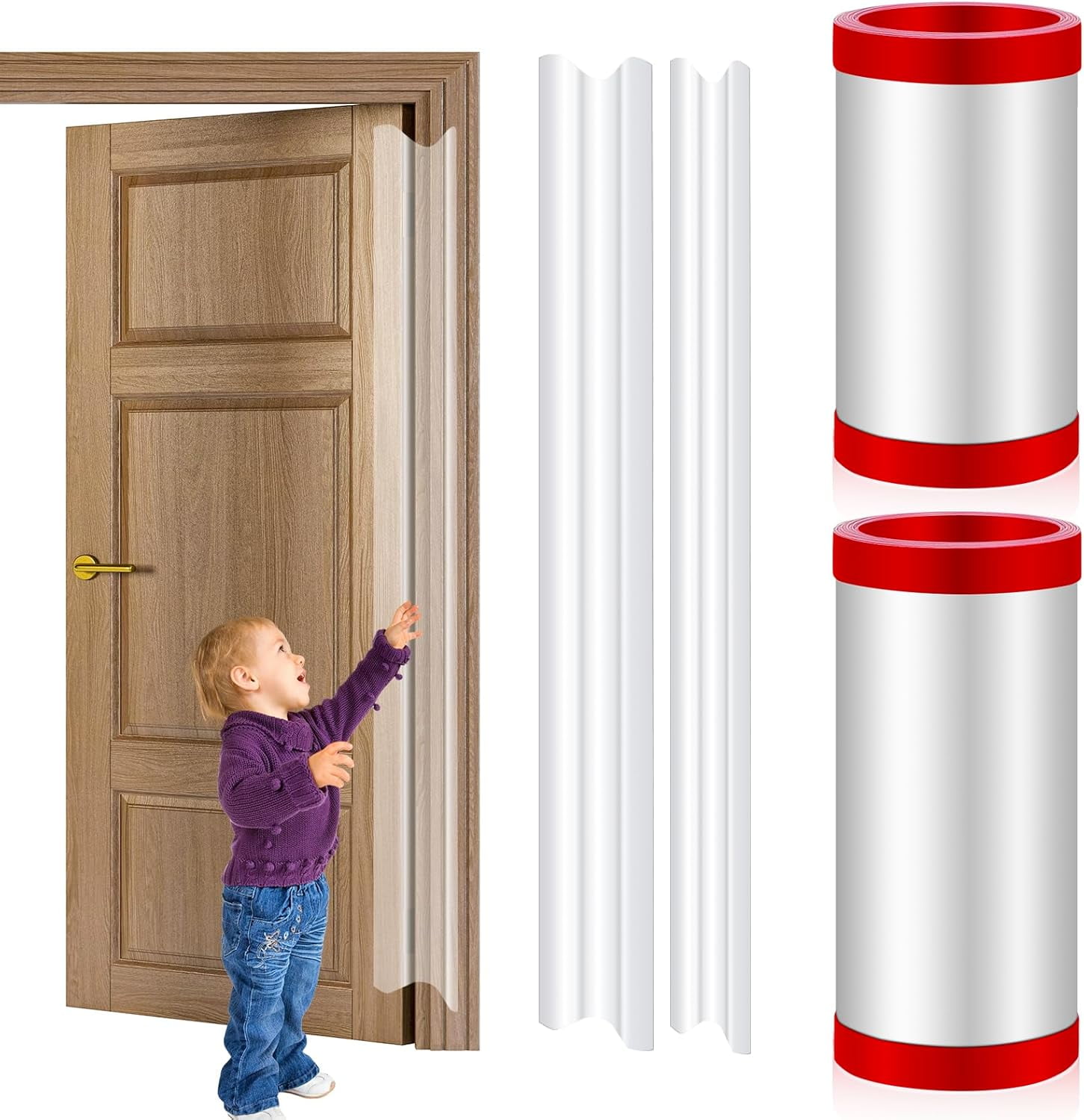 Finger Pinch Door Guard - Child Door Protector & Baby Proofing - 2 PCS ...