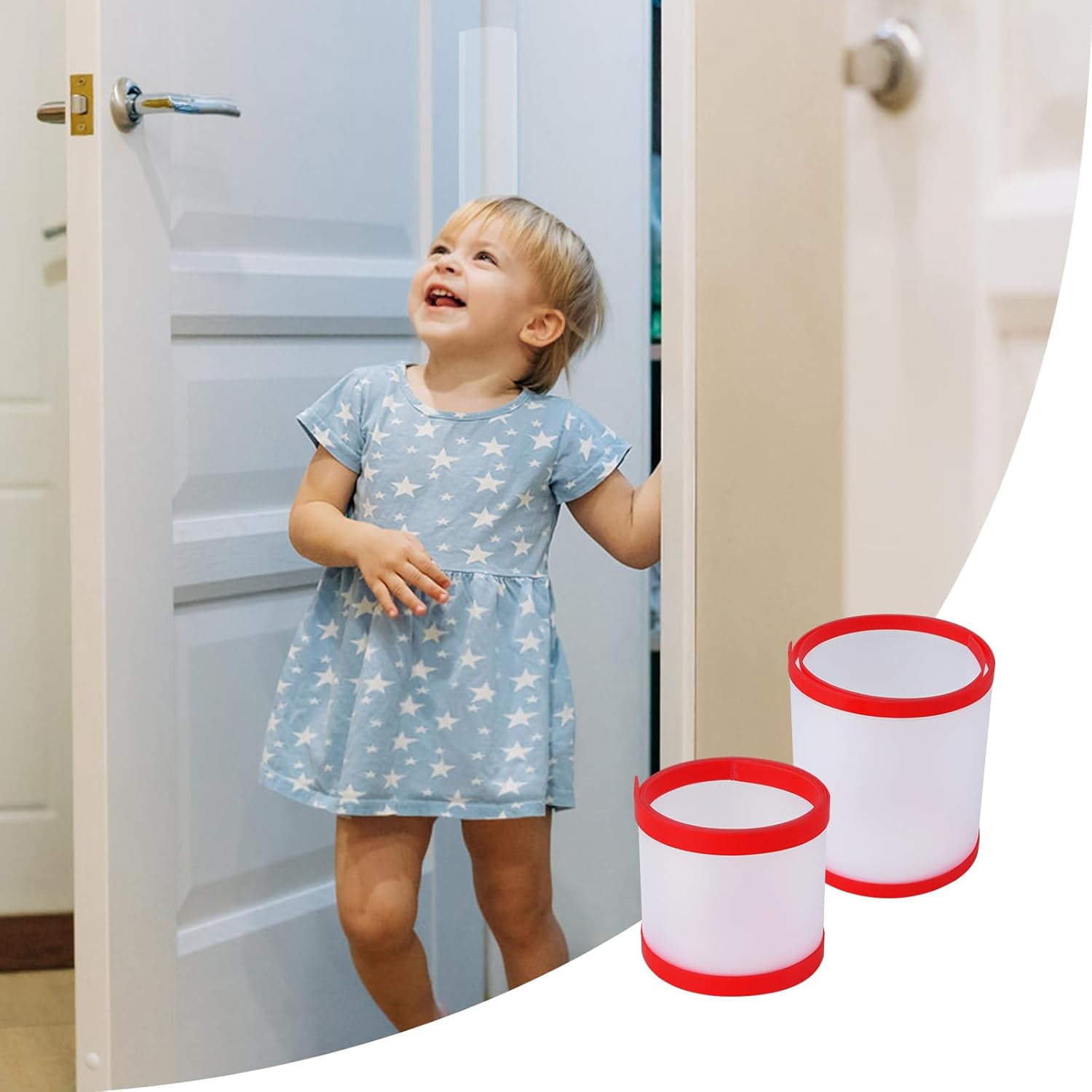 Finger Pinch Door Guard, Clear Door Jam Shield for Child Safety Door ...