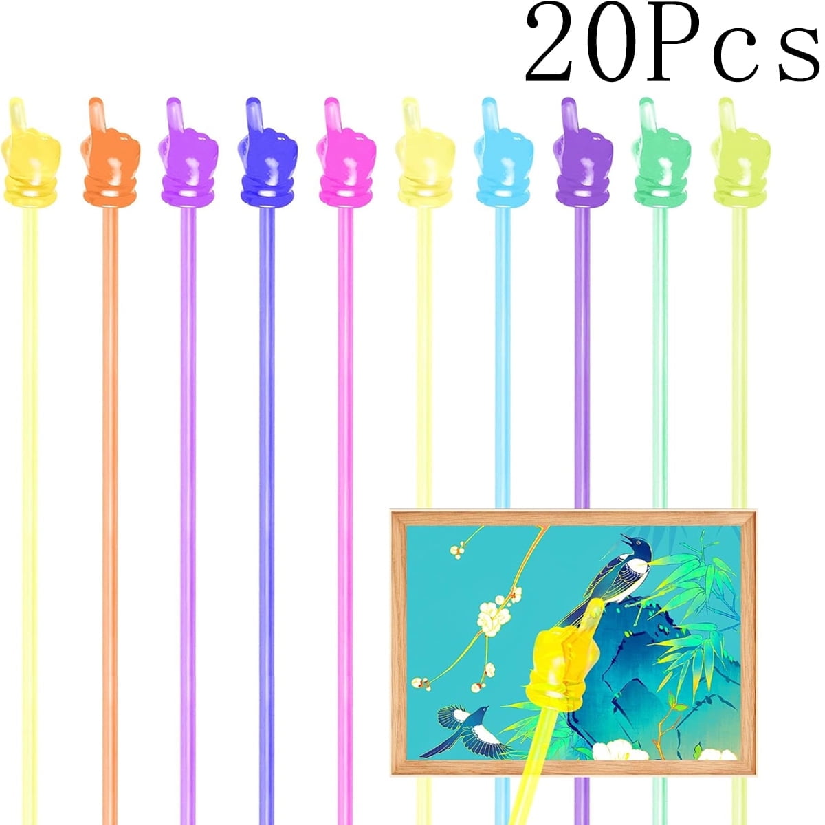 Finger Pointers for Reading,Tutuviw 20 Pcs Pointer Stick for Classroom ...