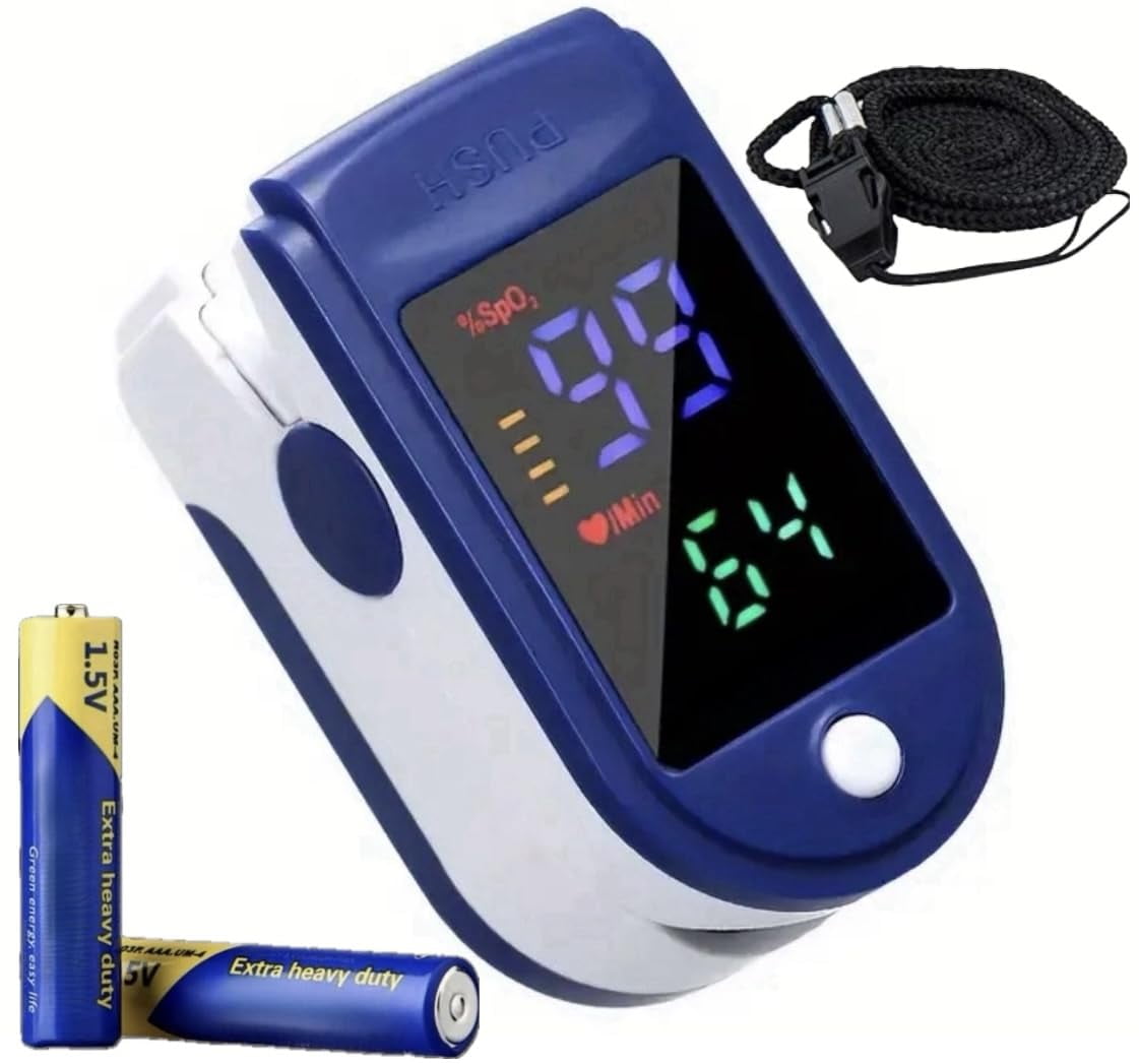 SUWU Pulse Oximeter, Fingertip Blood Oxygen Monitor with 2-Way Display ...