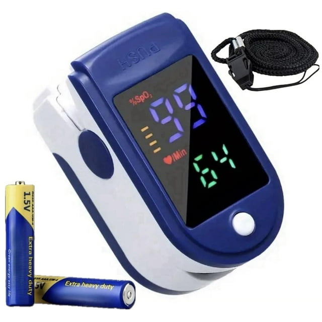 Portable Fingertip Pulse Oximeter with Larger Display, Blood Oxygen ...