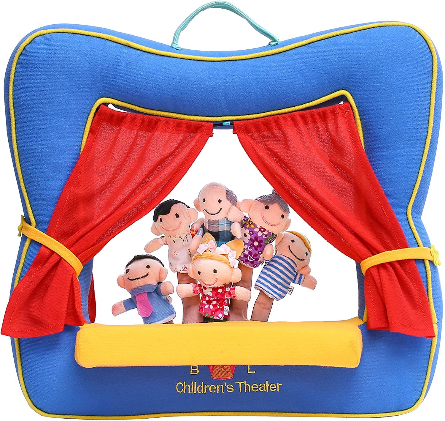 Finger Puppet Theater Stage by Better Line - Set Includes 6 Finger ...