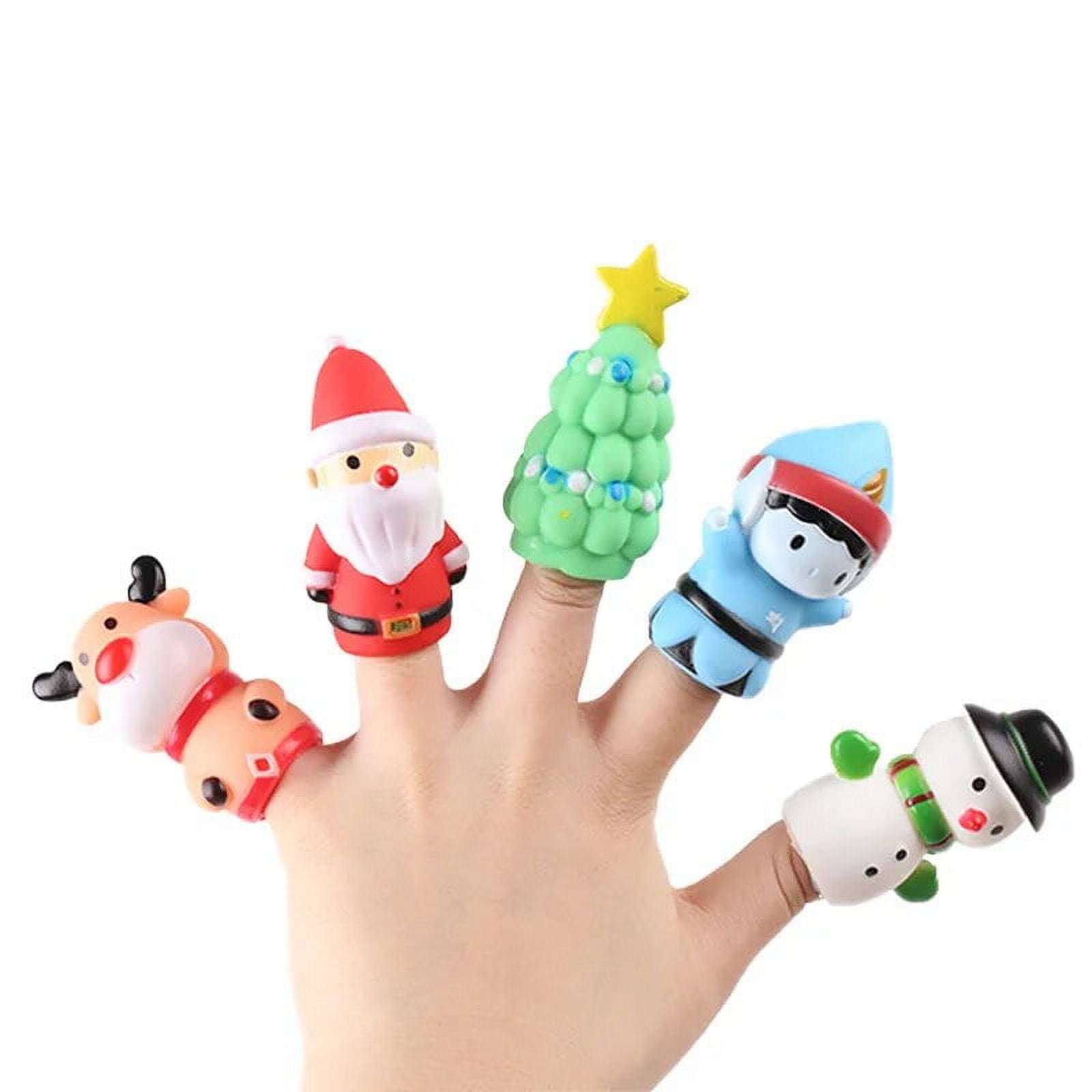Finger Puppets Plastic Toy Baby Mini Animals Educational Hand Cartoon ...