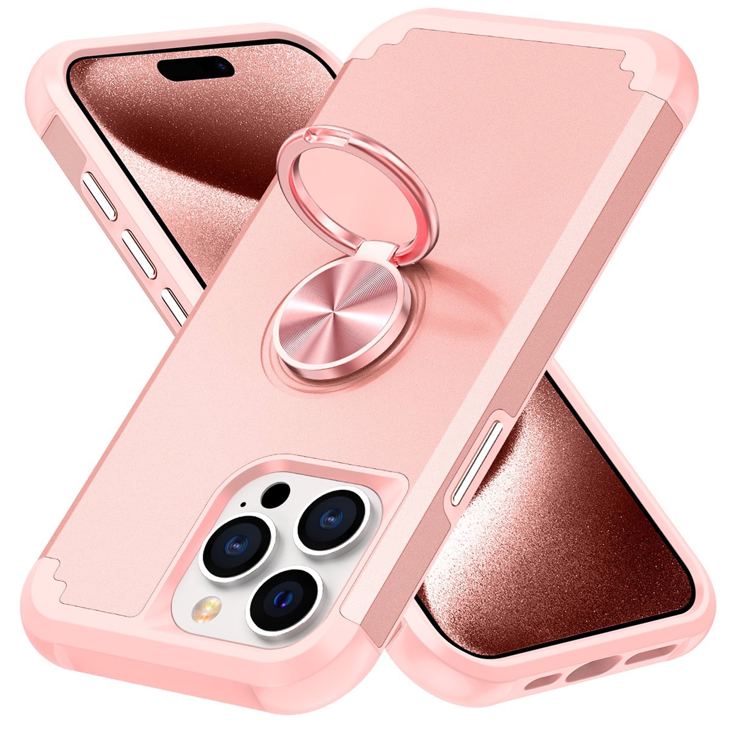 Finger Ring Phone Case for iPhone 13 Pro Max/iPhone 12 Pro Max, 2-in-1 ...