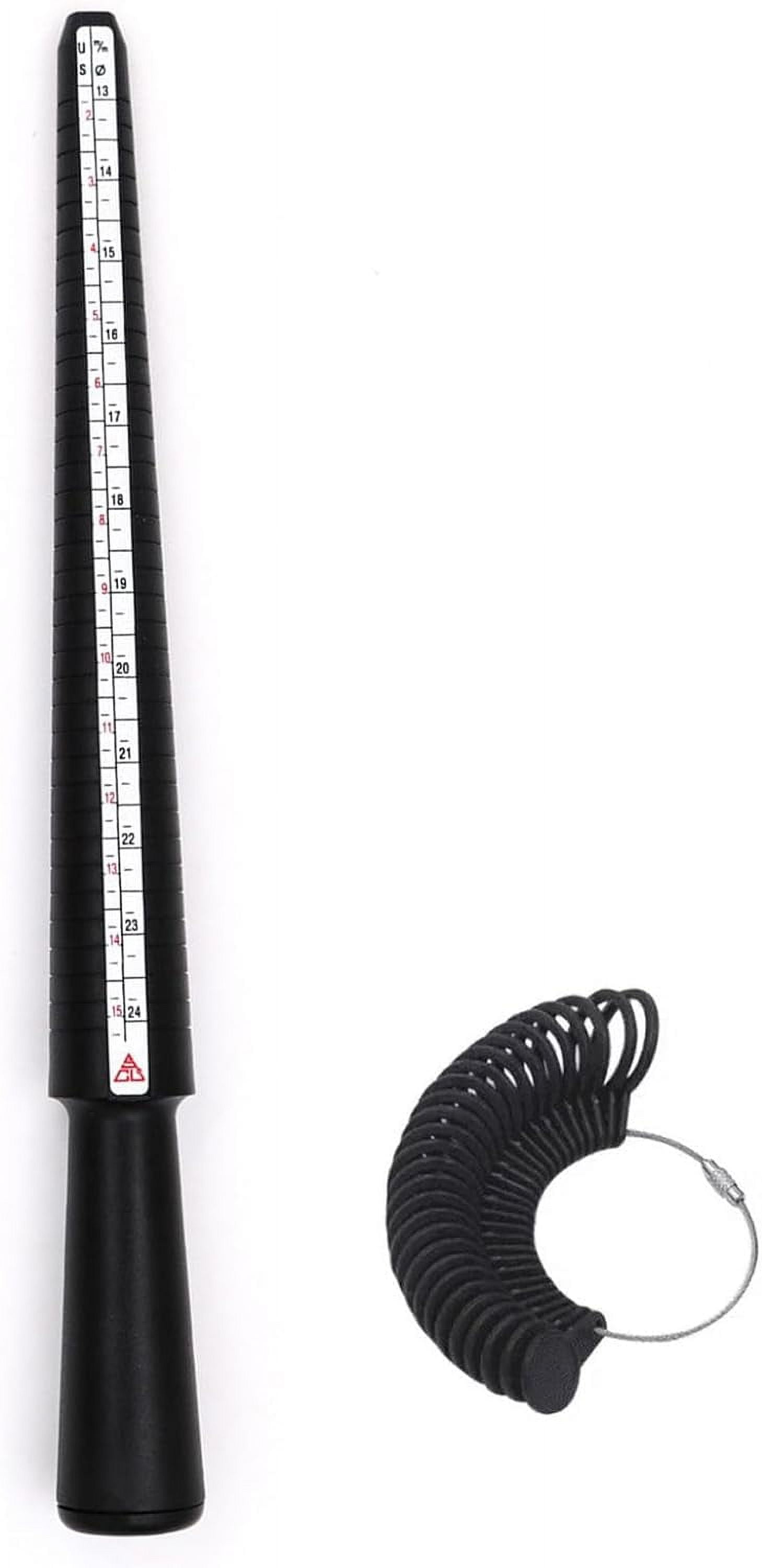 Finger Ring Sizer Easy-to-read Size Chart Plastic Measuring Tool ...