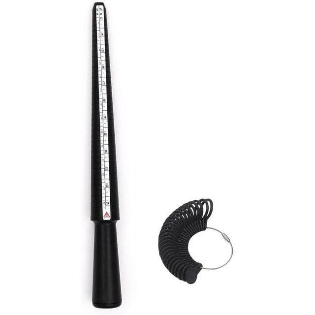 Finger Ring Sizer Easy-to-read Size Chart Plastic Measuring Tool ...