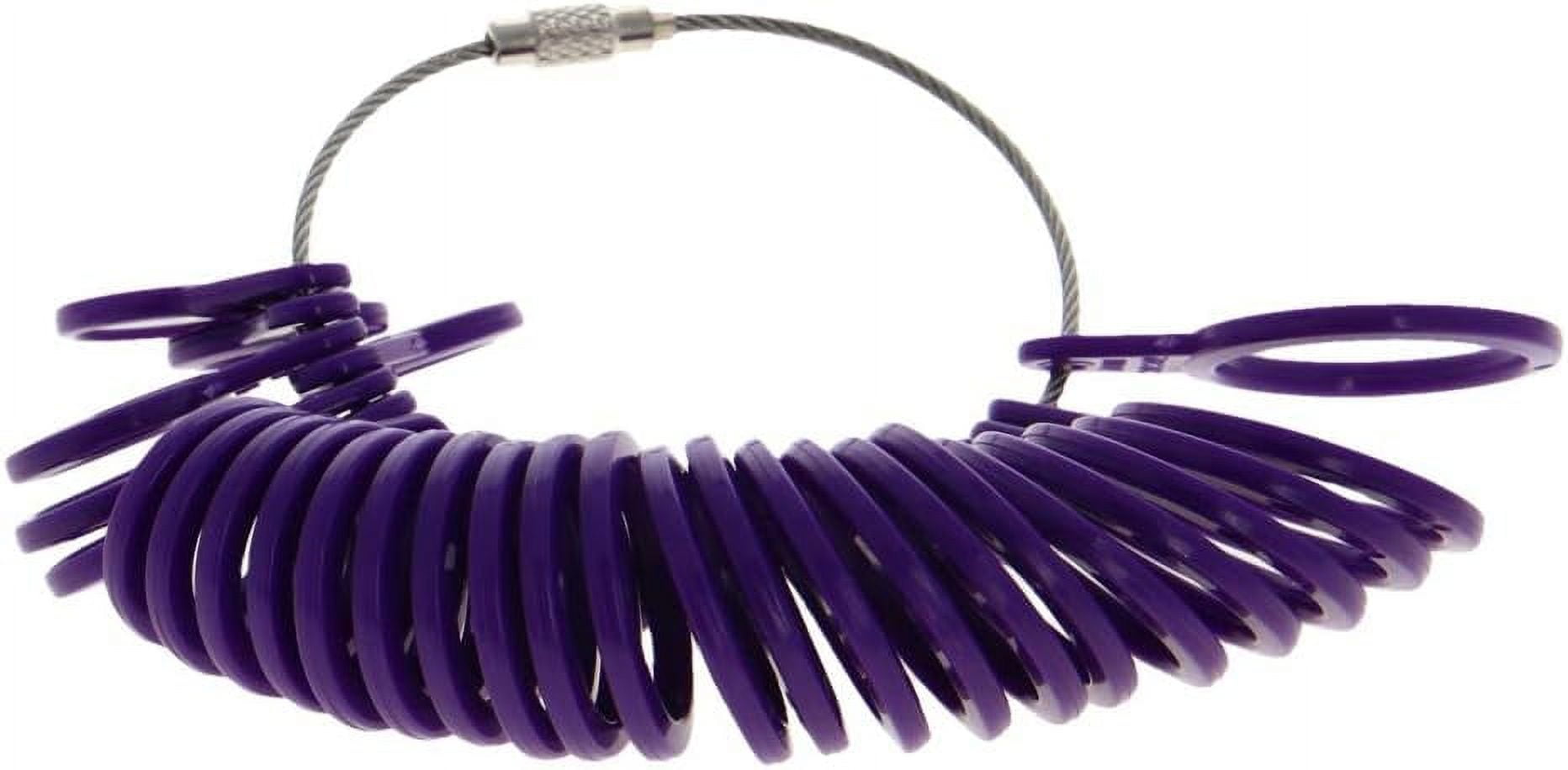 Finger Ring Sizer Gauge Set Circle Models Plastic Measuring Tool 1-33mm ...