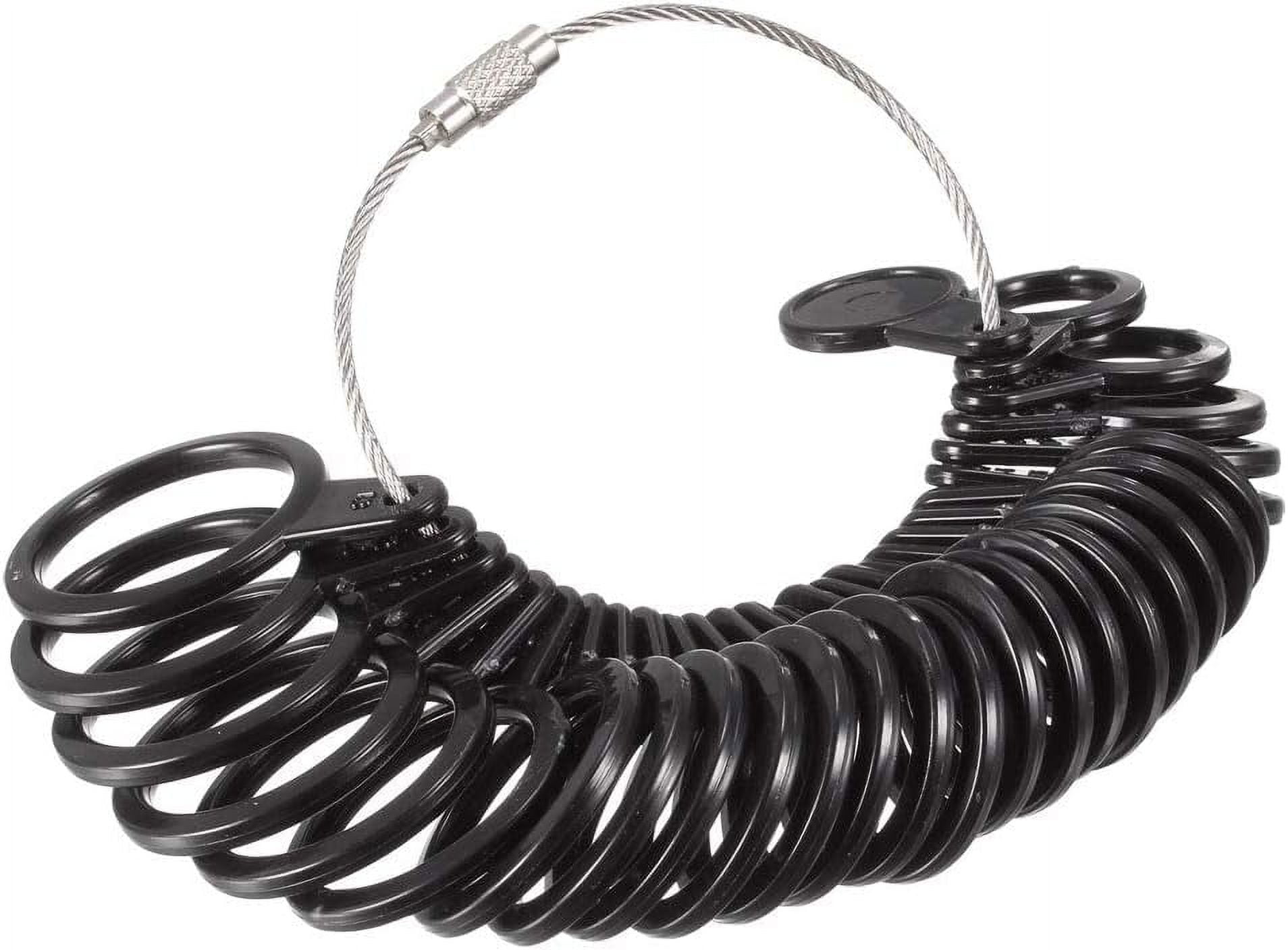 Finger Ring Sizer Gauge Set Circle Models Plastic Measuring Tool US 0 ...