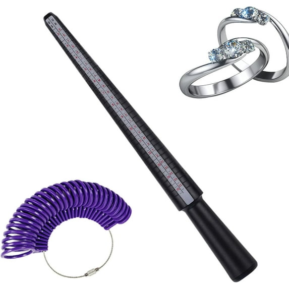 Finger Rings Sizing Tool | Jewelry Sizers - Finger Size Gague with Four ...