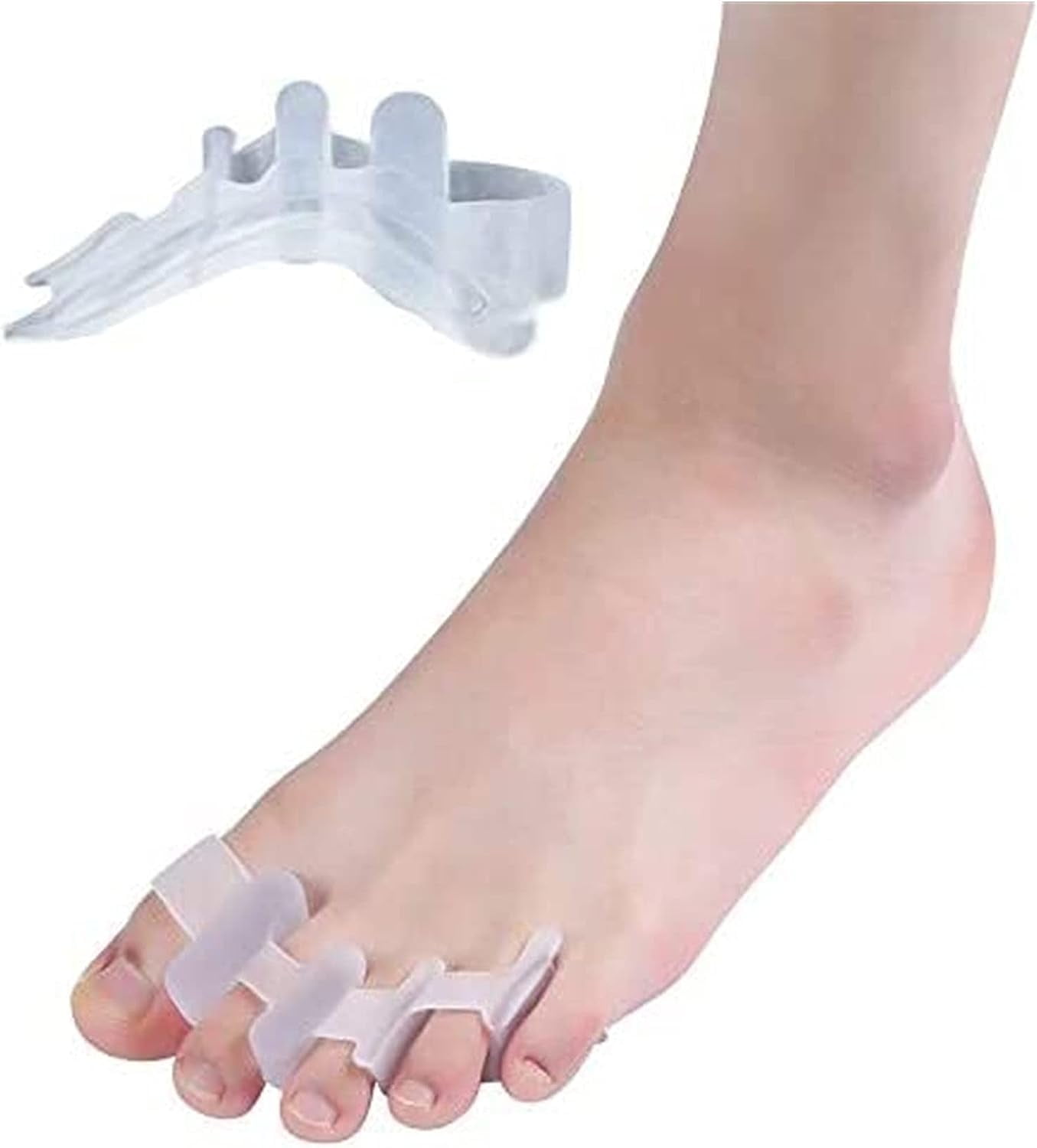 Finger Separator Finger Contracture Cushion 1 Pair Silicone Foot Brace ...