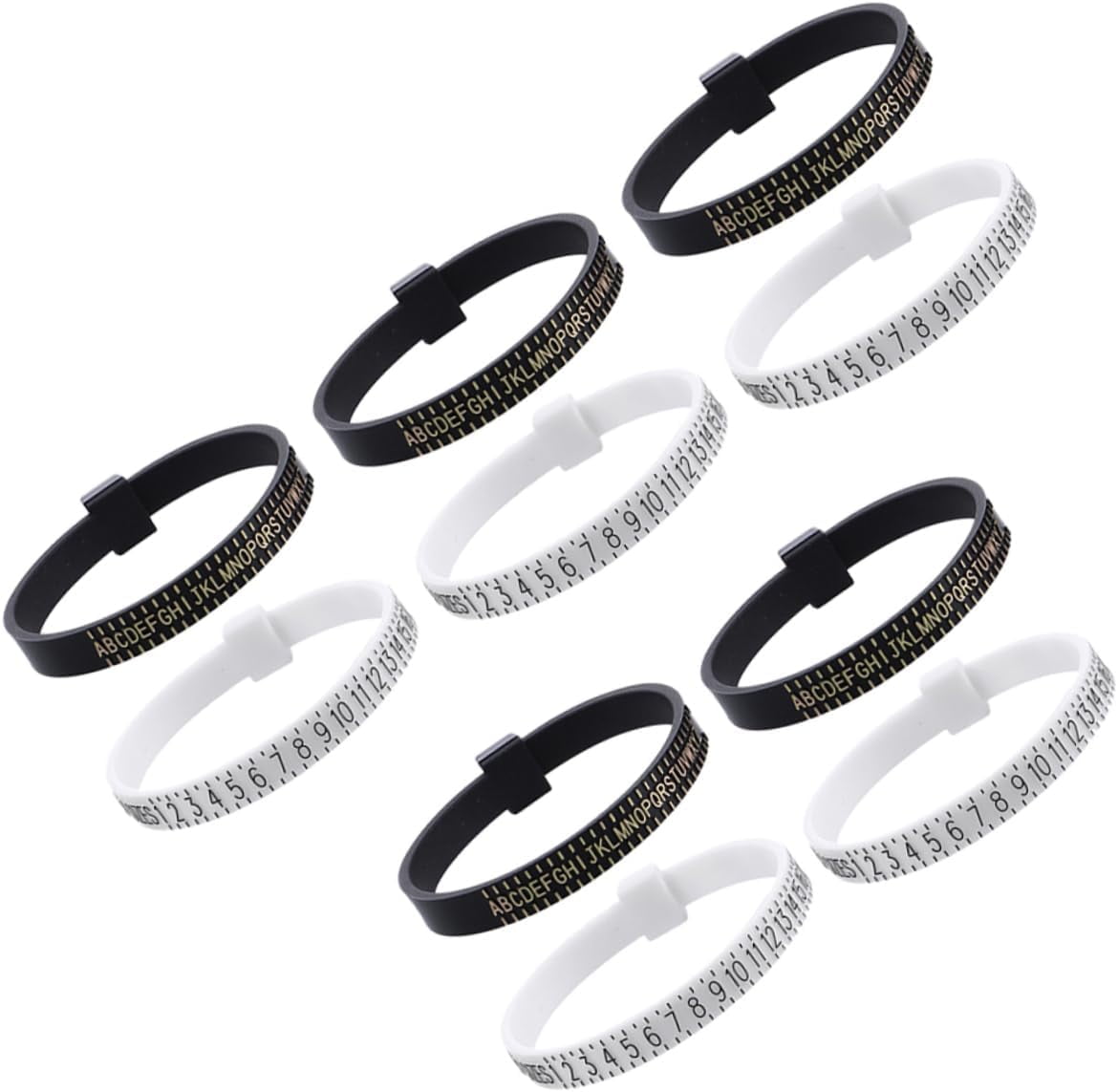 Finger Size Measure Tool 10Pcs Ring ruler men’s rings men's ring finger ...