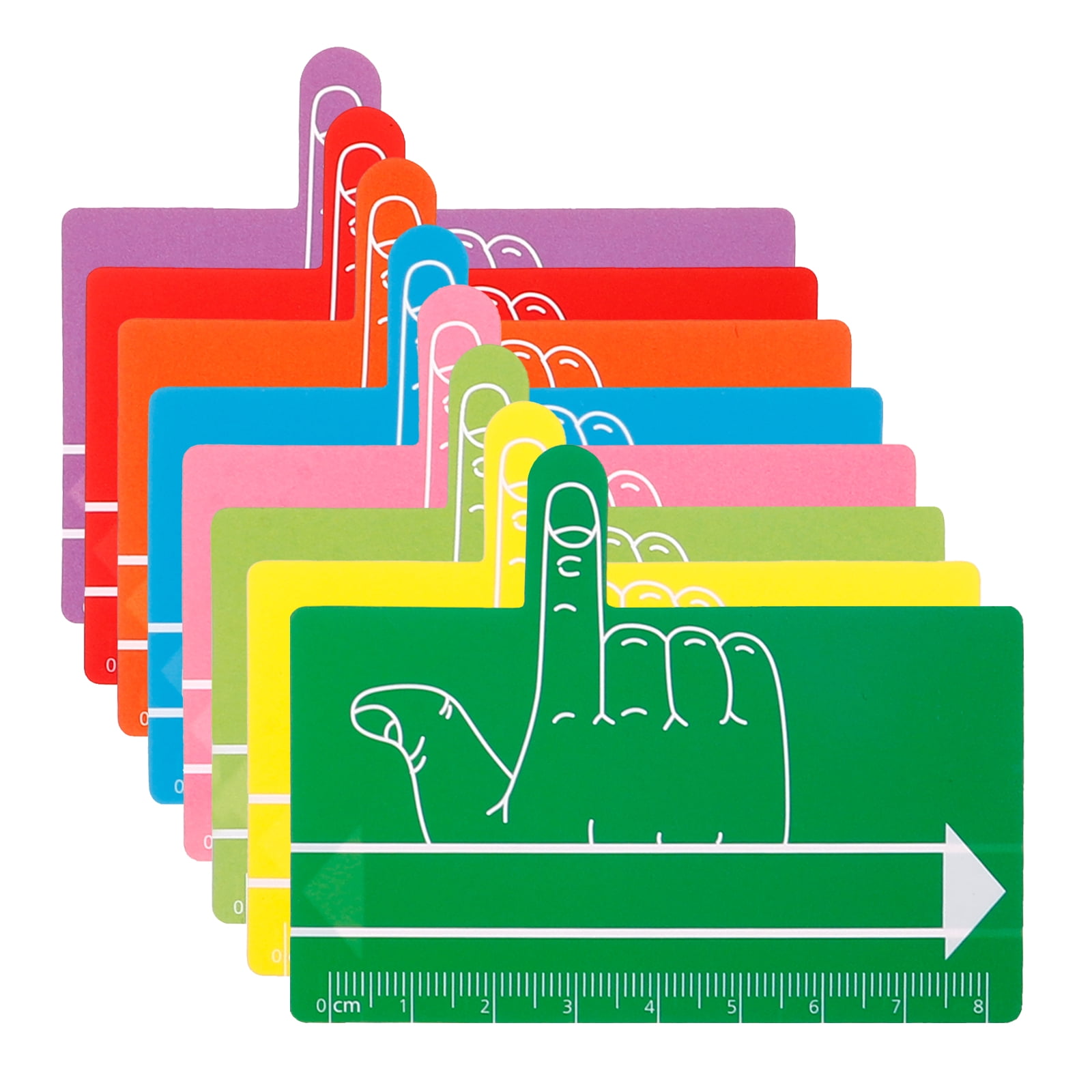 Finger Spacer Writing Tools, 8Pcs Finger Focus Reading Pad Kids Reading ...