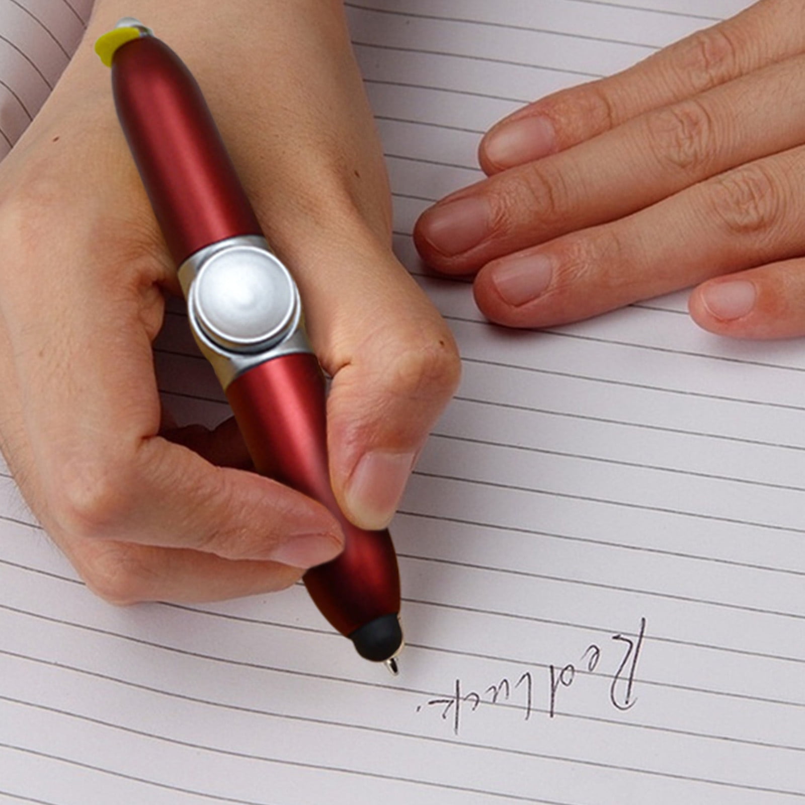 Finger Spinn Er Pen Decompression Light Pen Shape Stress Writing Pen(0 ...