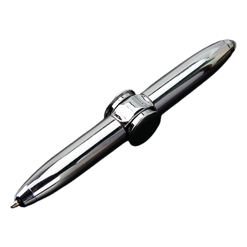 Finger Spinner Pen LED Spinning Ball Pen Novelty Gadget Classroom Award ...