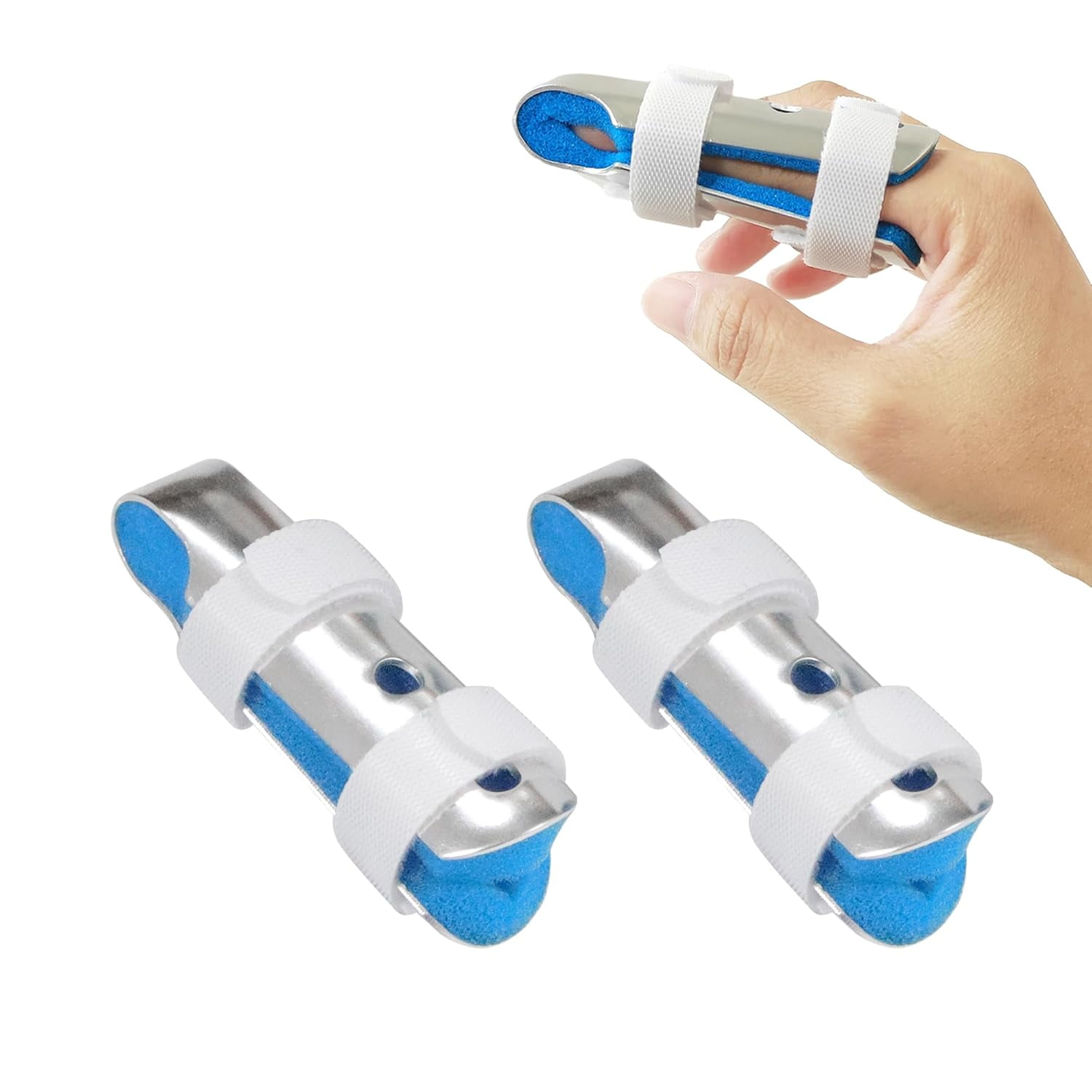 Finger Splint For Thumbs & Pinkies, Adjustable Aluminum Support for ...