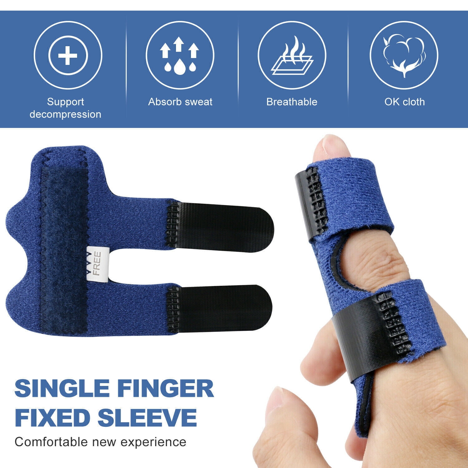 Finger Splint Trigger Straightener Corrector Brace Support Protector ...