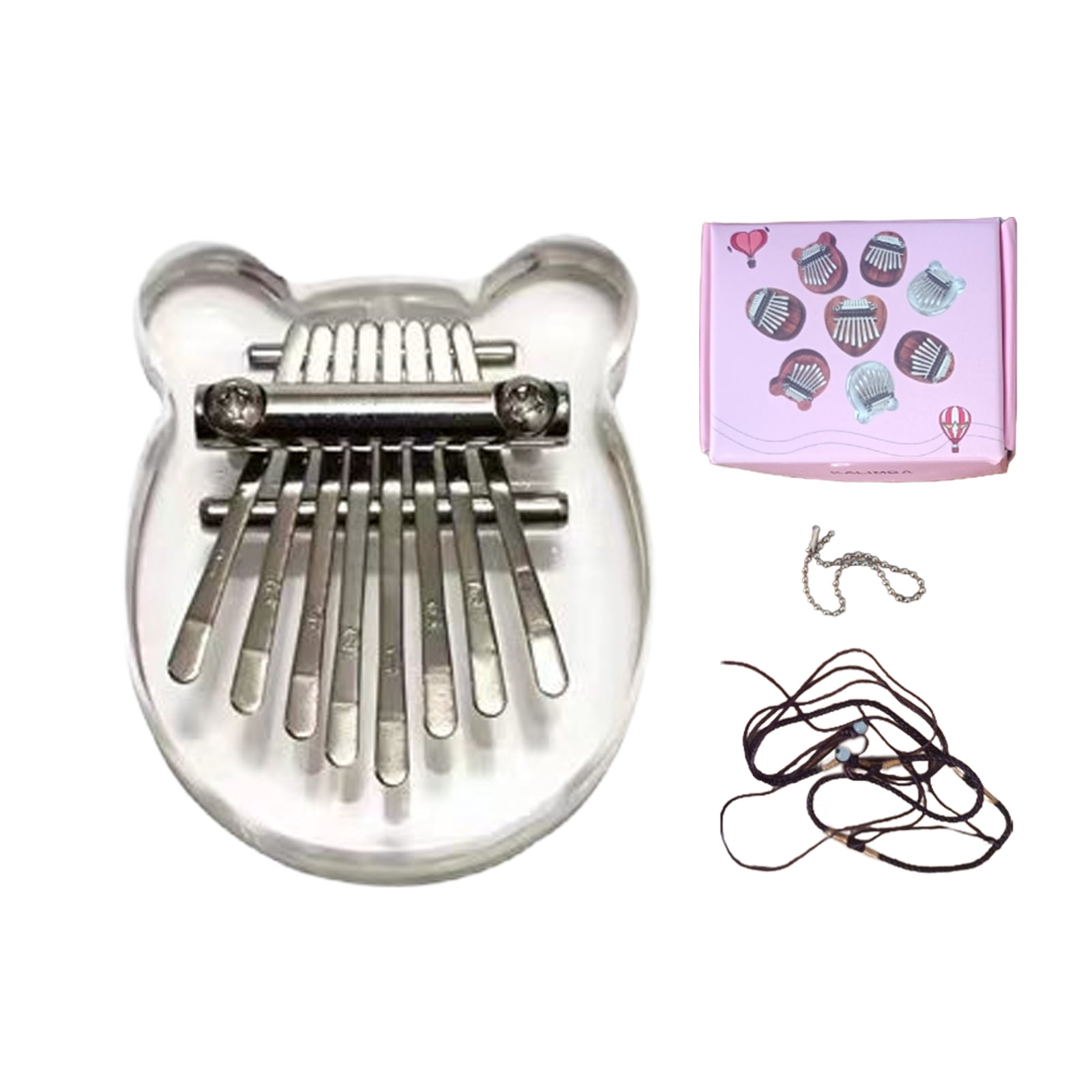 Finger Thumb Piano 8 Key Mini Thumb Piano Musical Instrument Portable ...