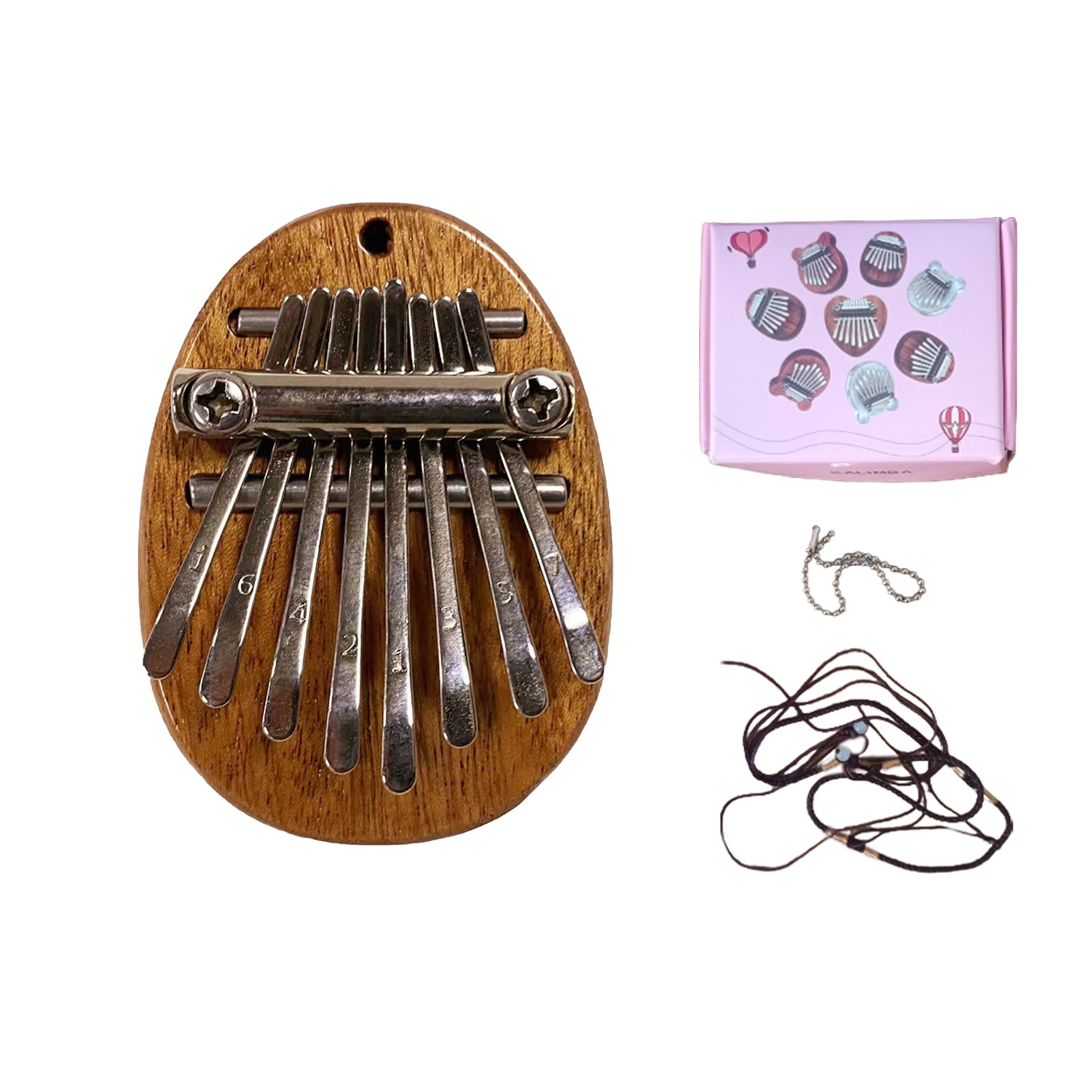Finger Thumb Piano 8 Key Mini Thumb Piano Musical Instrument Portable ...