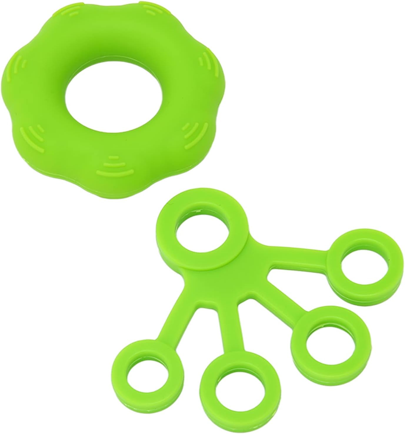 Finger Stretcher Hand Grip Strengthener, Green Finger Exerciser Set ...