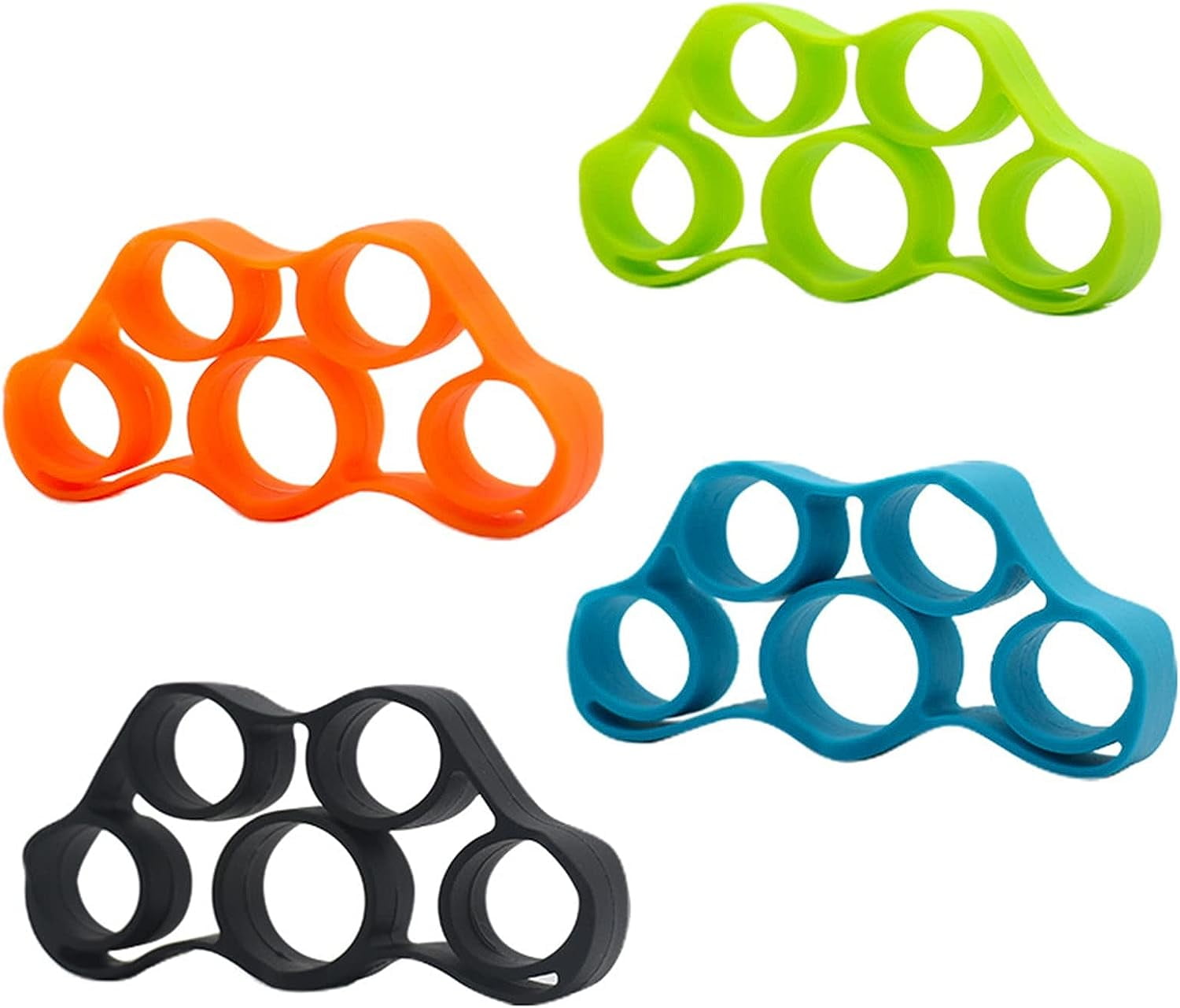 Finger trainer, 4 silicone finger tensioners, finger rehabilitation ...
