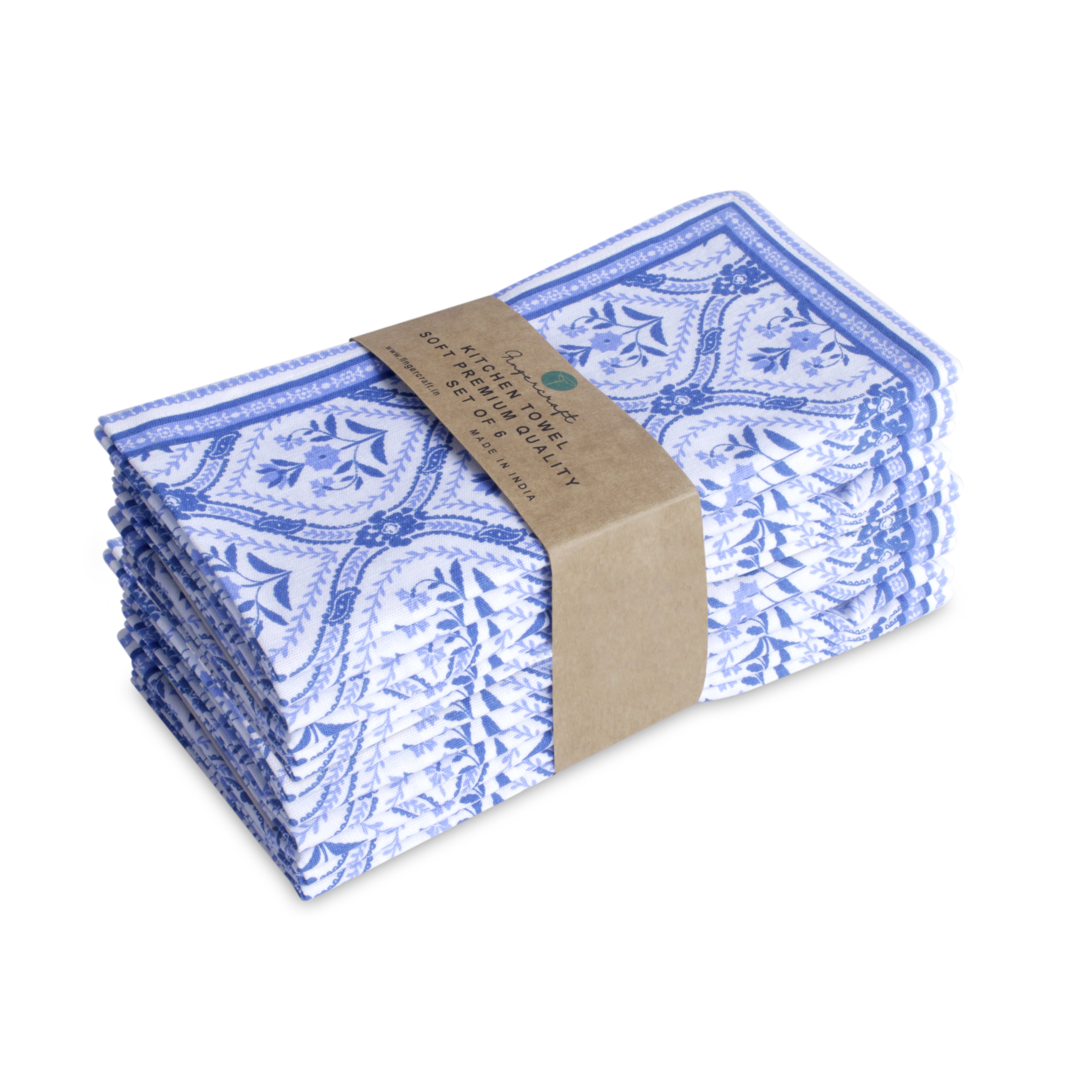 Fingercraft Natural Dinner Cloth Napkin, Cotton Linen Blend, Washable ...