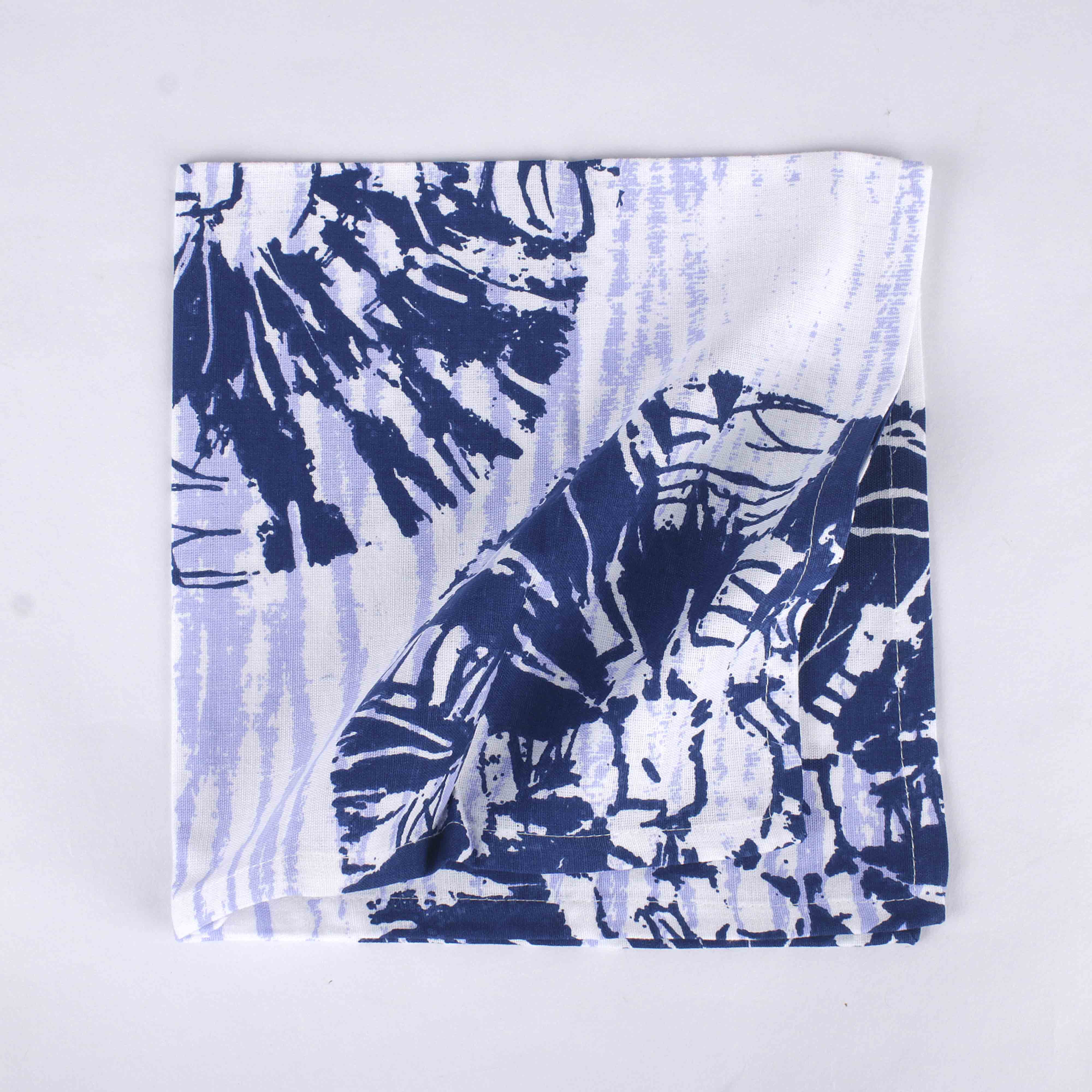 Fingercraft Cloth Napkin, Cotton Linen Blend Printed Table Napkins ...
