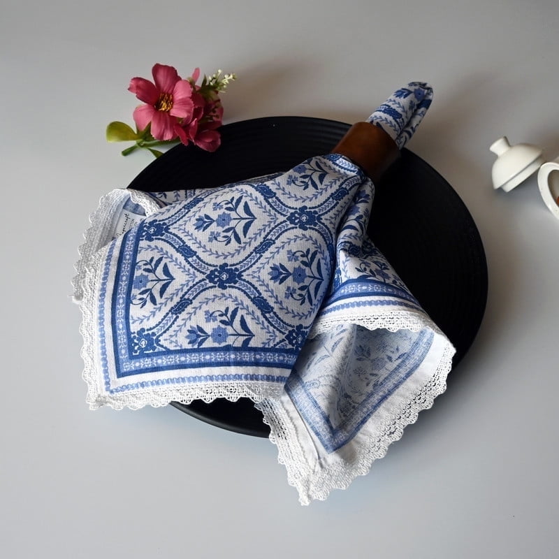 Fingercraft Dinner Cloth Napkin, Cotton Linen Blend, Metered Corner ...
