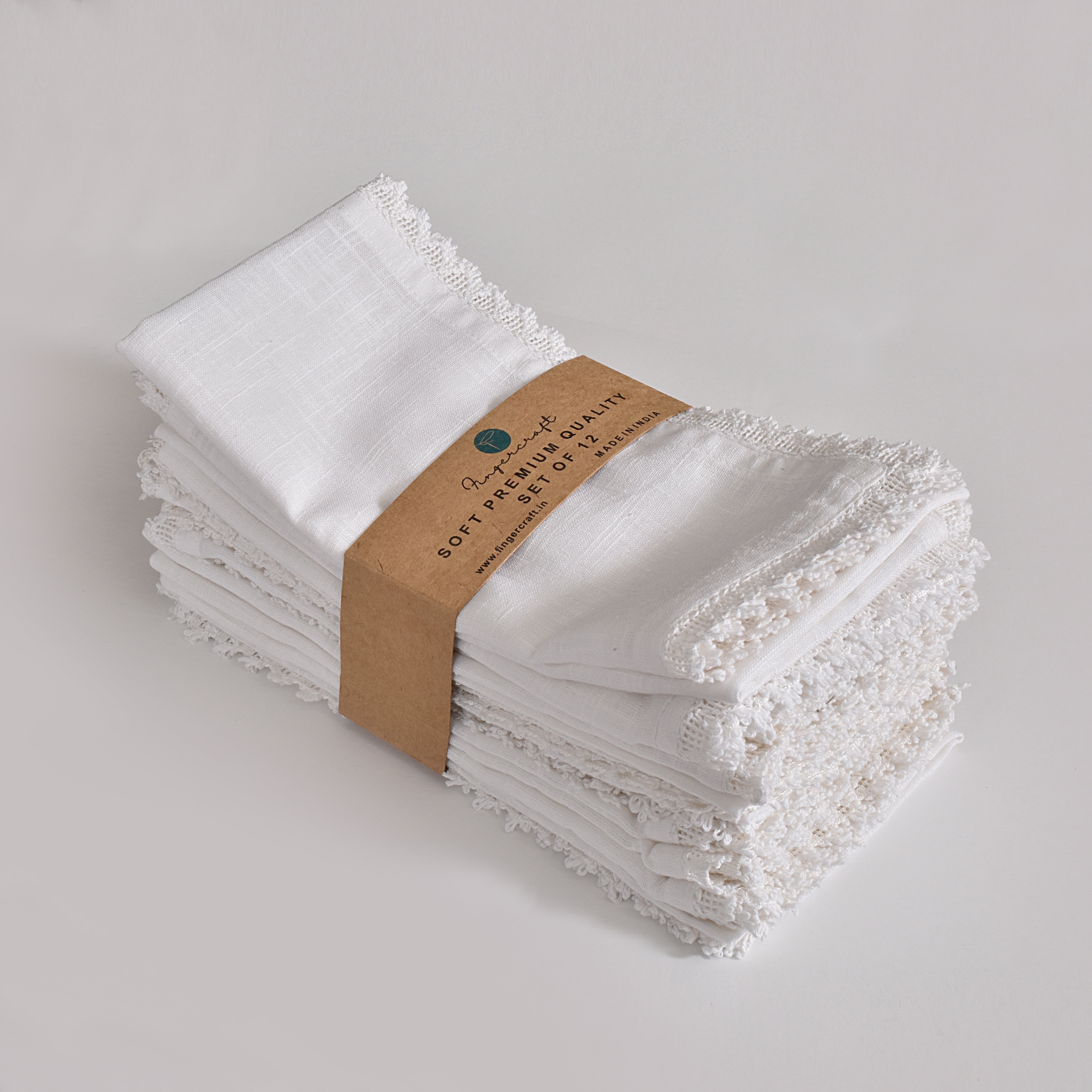 Fingercraft Dinner Cloth Napkin, Soft Cotton, Natural, Washable ...