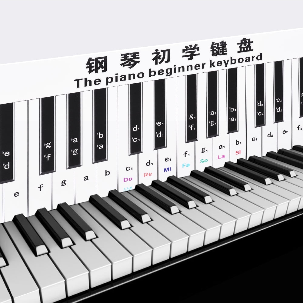Fingering Version 88 Keys Piano Keyboard Fingering Practice Chart Sheet ...