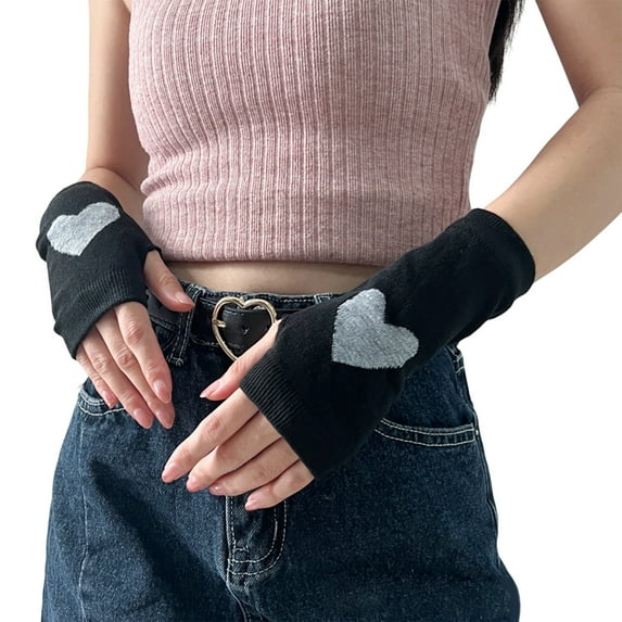 Fingerless Cuffs Gloves for Music Festival Subcultures Arm Sleeves Arm ...
