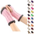 Fingerless Gloves for Women, Winter Warm Plush Arm Glove, Soft Knitted ...