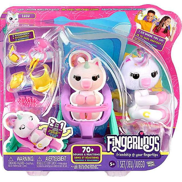 Fingerlings Baby Unicorn Nursery Playset (Lulu) - Walmart.com