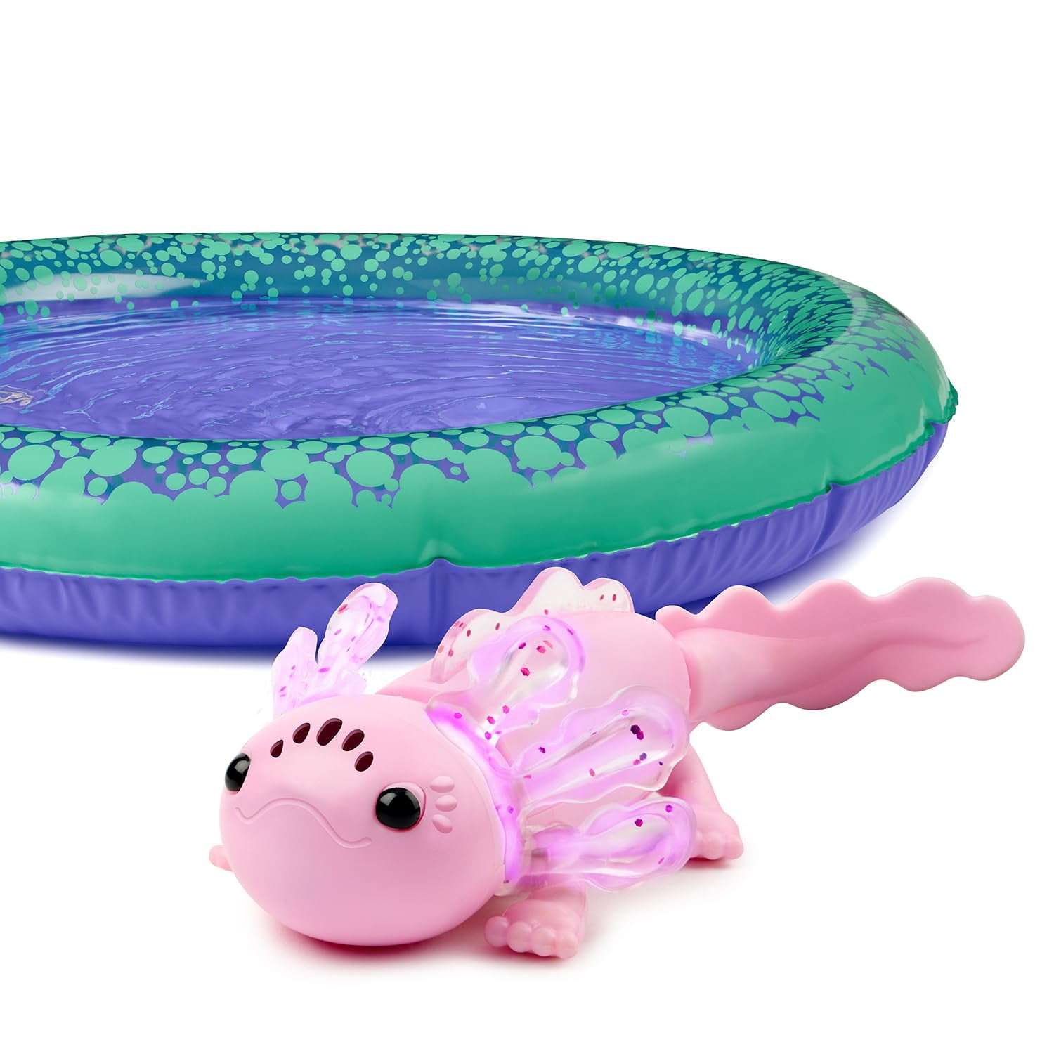 Fingerlings Interactive Baby Axolotl DHF10 with Inflatable Pool, Alix ...