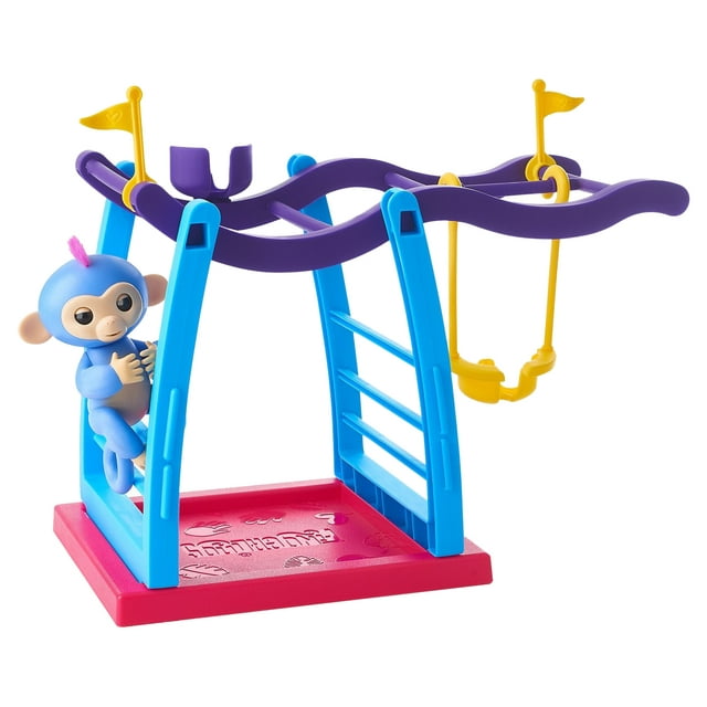 WowWee Fingerlings Baby Monkey Playground - Monkey Bar Playset ...